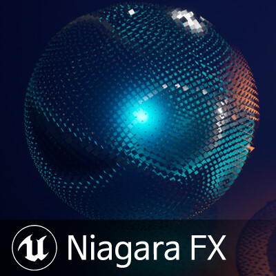 ArtStation - UE4 Niagara FX Gradient Cube