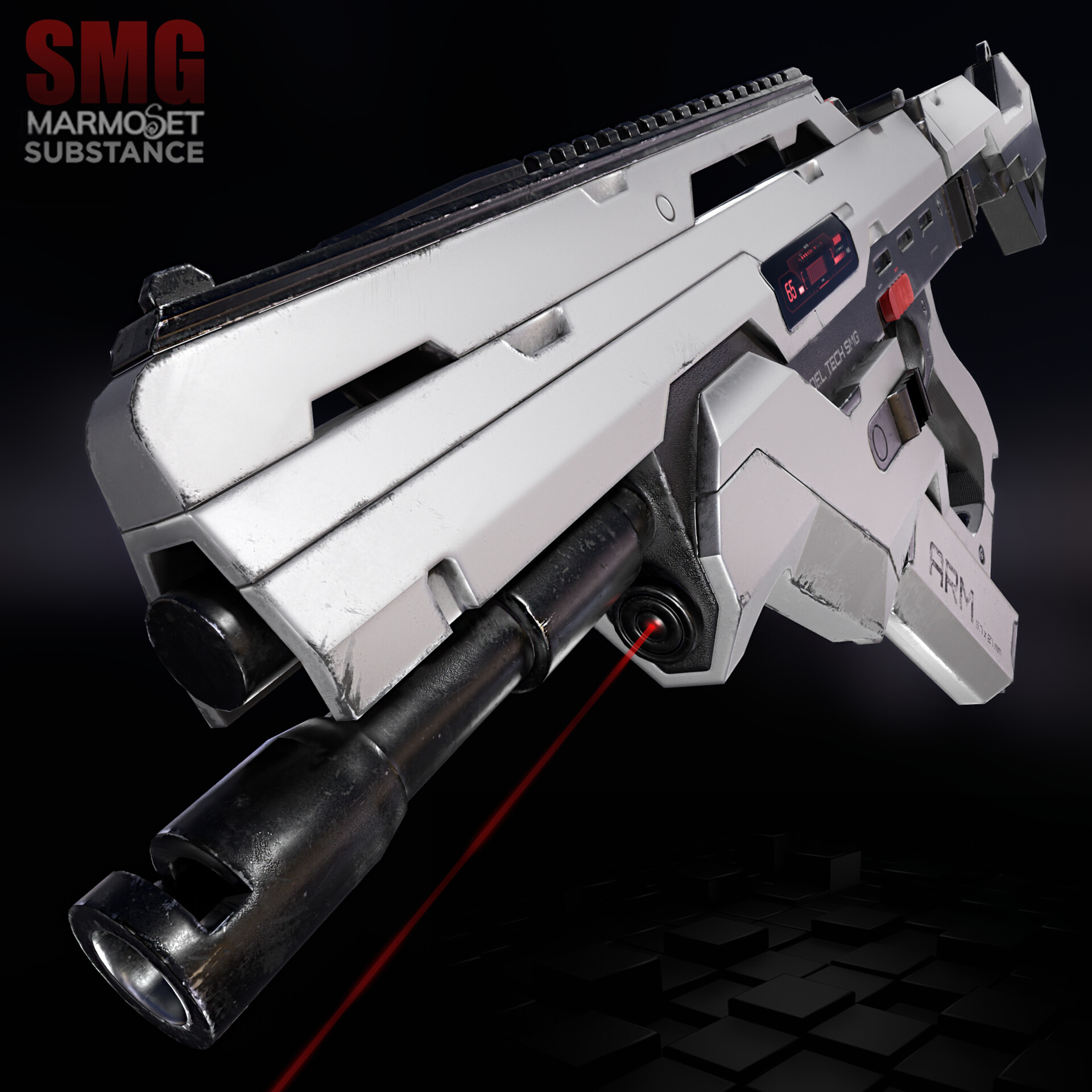 ArtStation - White SMG