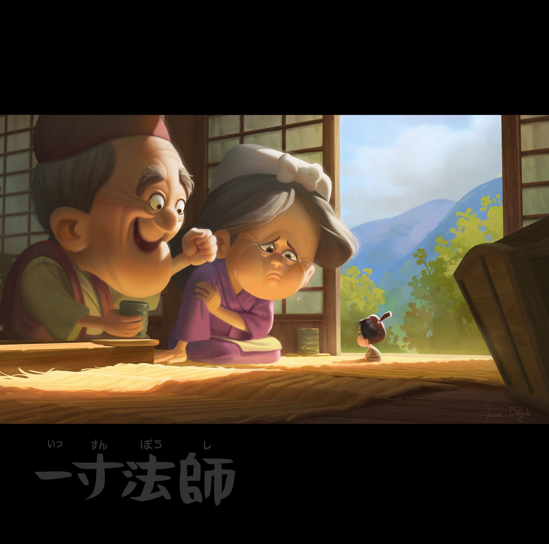 ArtStation - Personal project: Issun Boshi- The One-Inch Boy _08