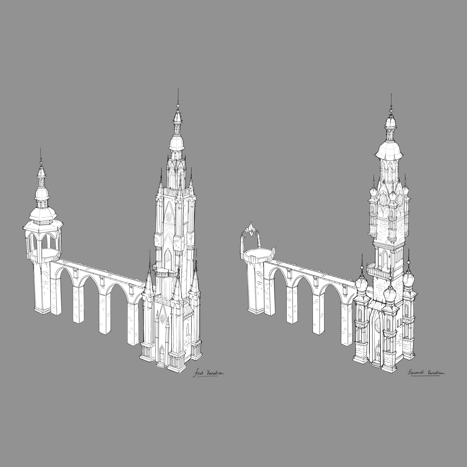 ArtStation - Gothic Tower Design
