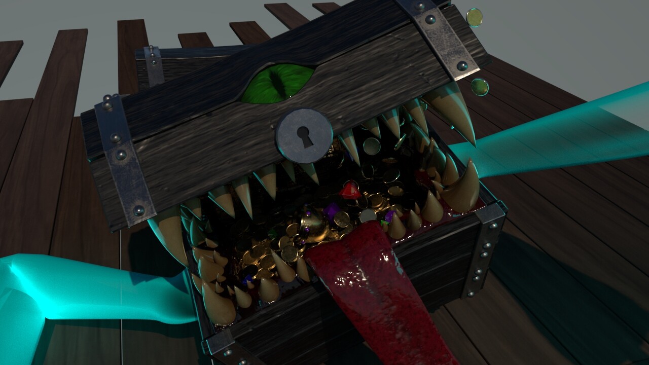 ArtStation - Mimic Chest (Student work)