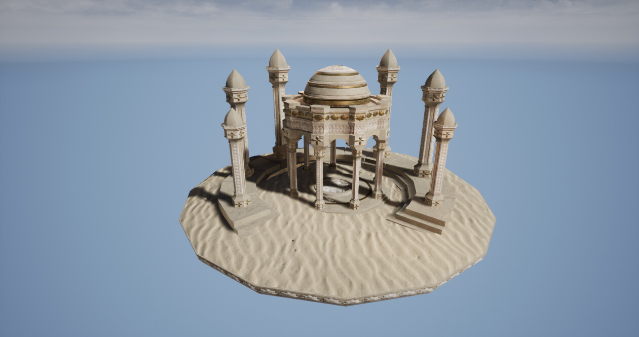 ArtStation - Fantasy Desert Temple