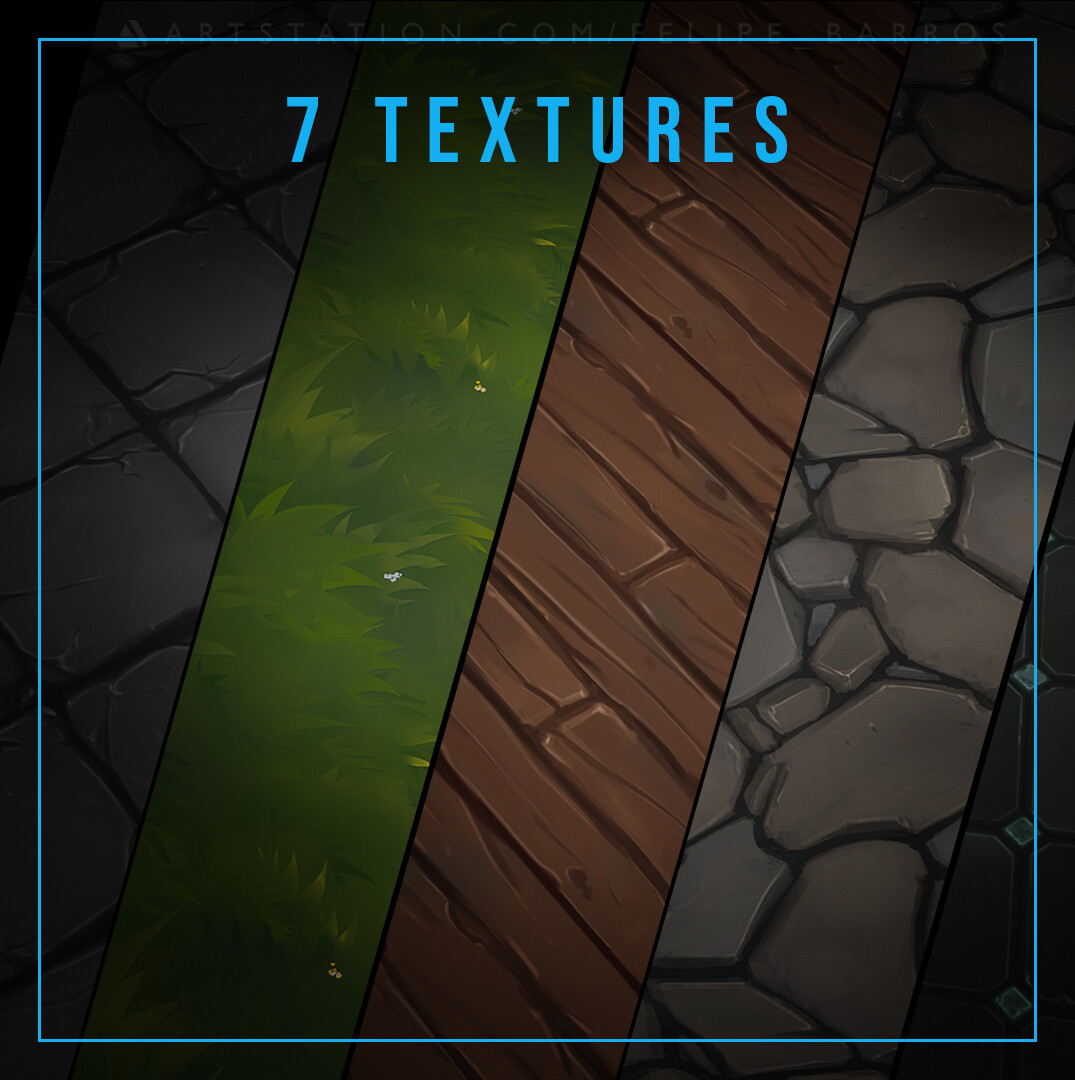 ArtStation - Seamless Hand painted textures