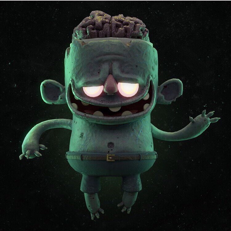 ArtStation - 3d sculpture based on my zombie character