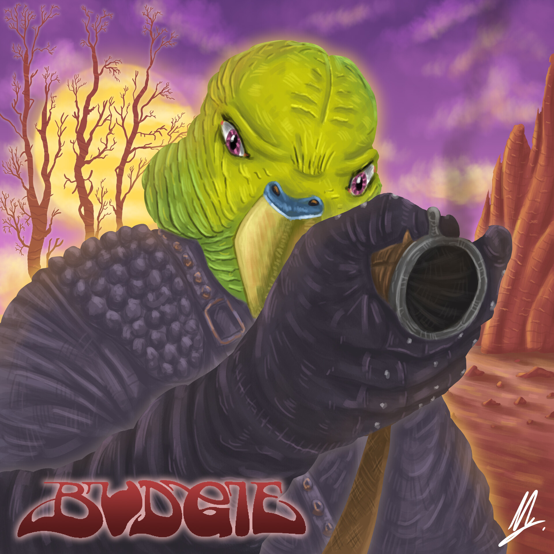 ArtStation - Budgie: Tribute Album Cover Art