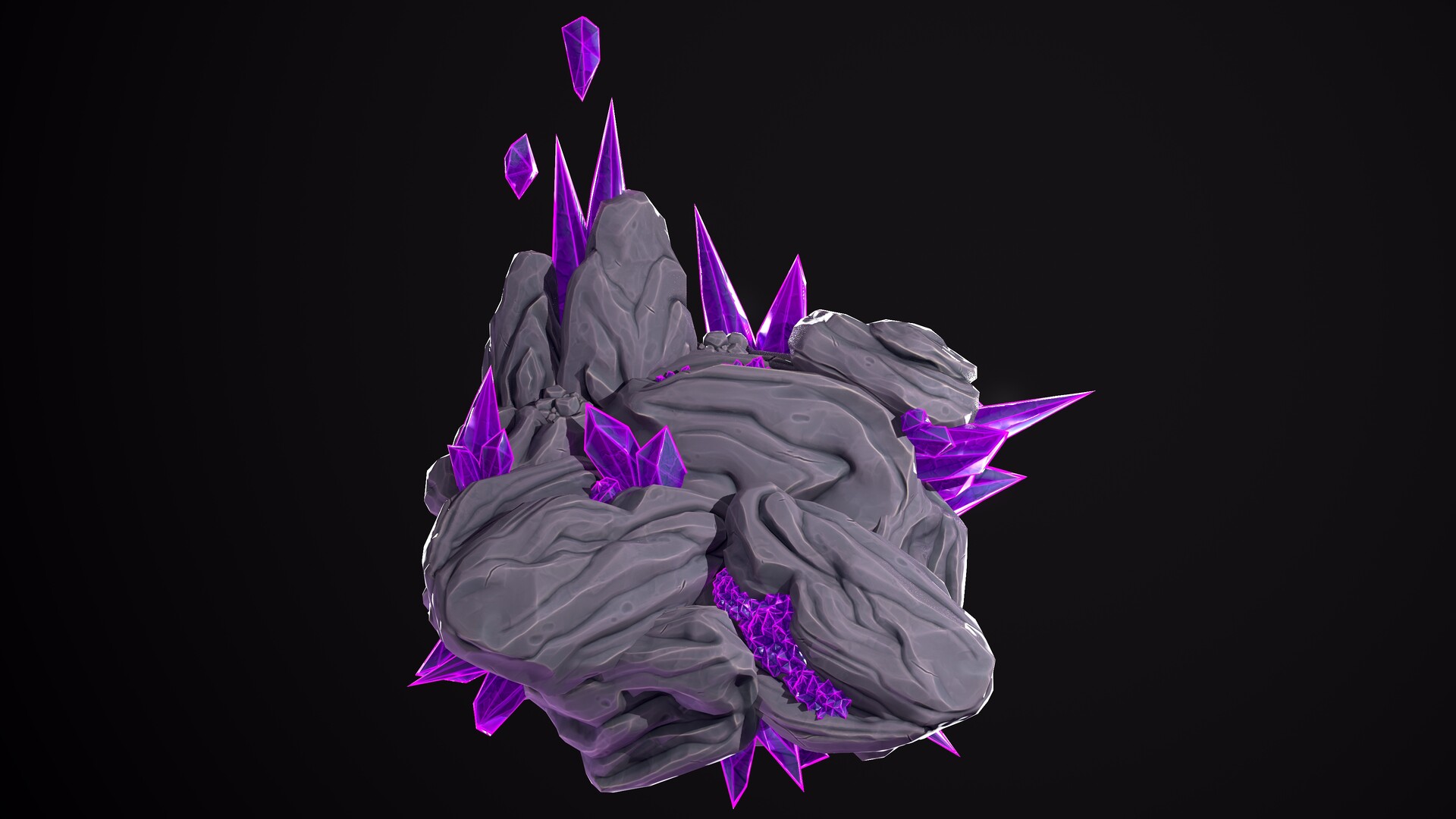 ArtStation - Stylized Rocks and Crystals