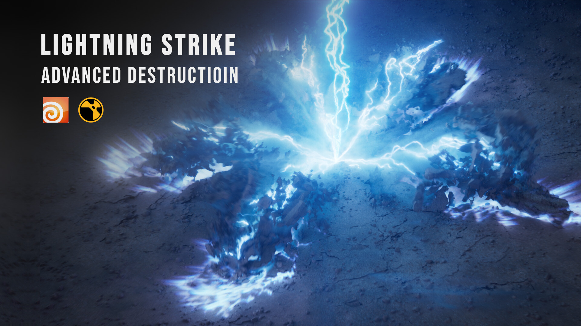 ArtStation - Lightning Strike - Advanced Destruction - Houdini Course