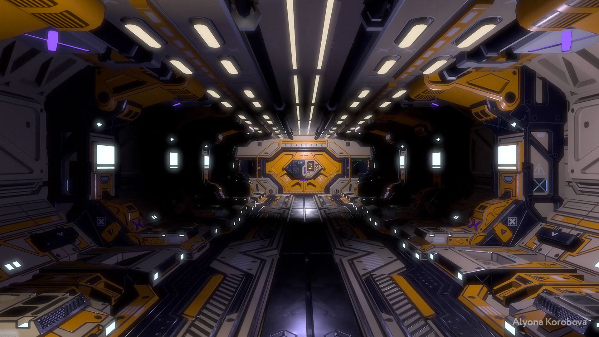 ArtStation - Sci-fi Corridor