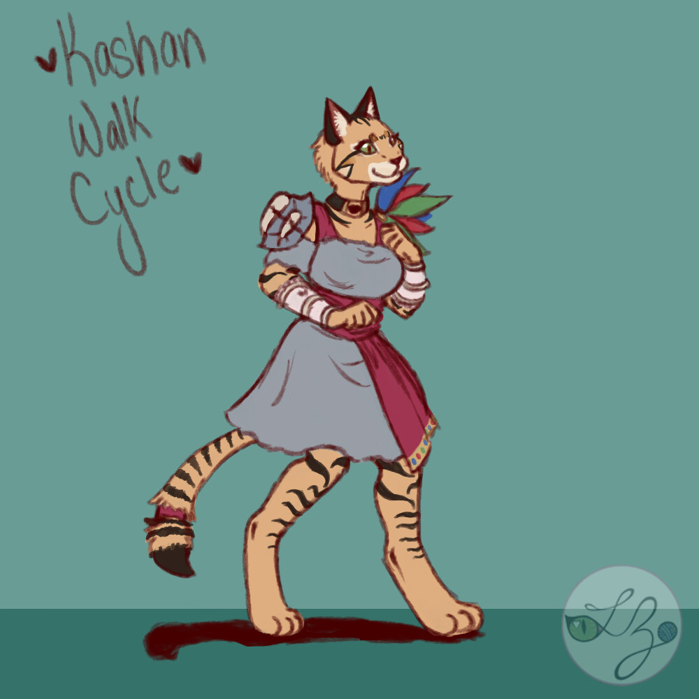 ArtStation - Walk Cycle of My DnD Character , a Life Cleric