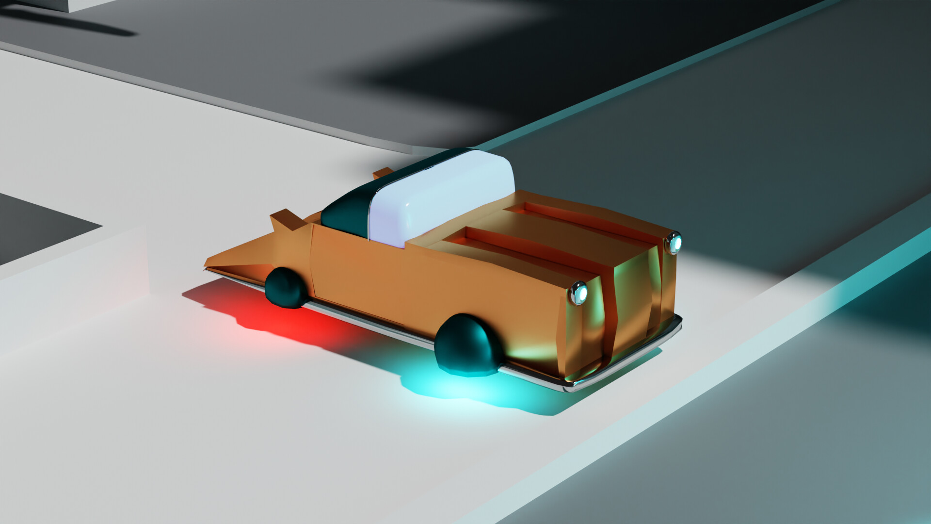 ArtStation - Stylized Cyber Mustang - LowPoly