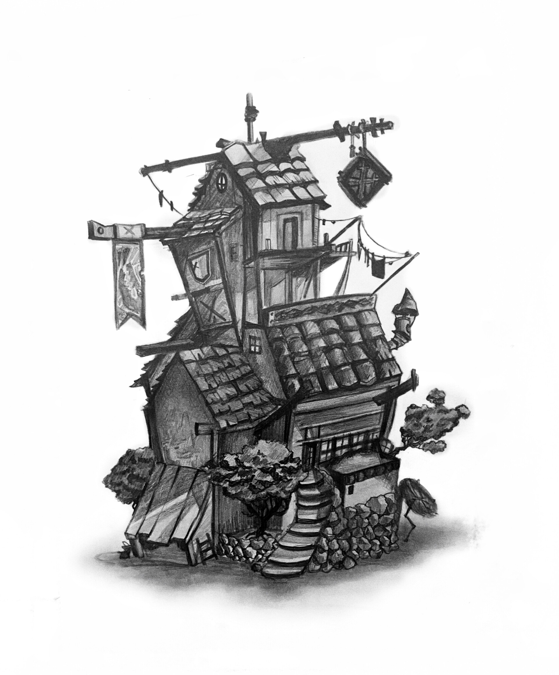 ArtStation - Sketch house