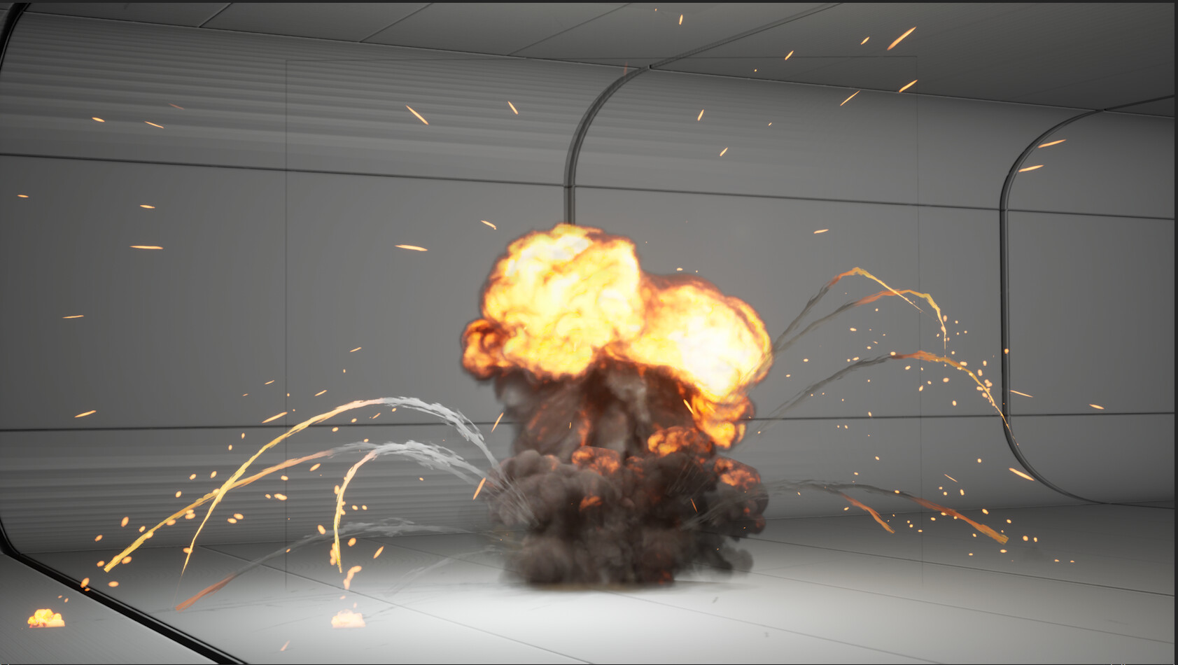ArtStation - Explosion with Embergen and ue4
