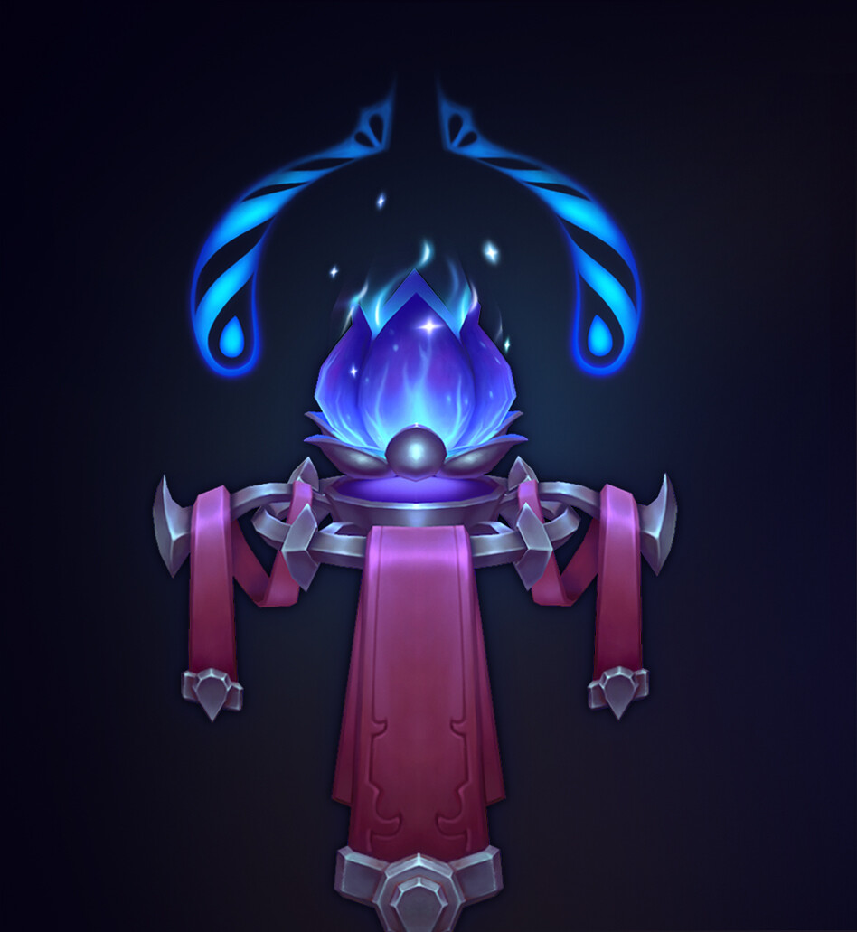 ArtStation - Lotus Staff - Weapon