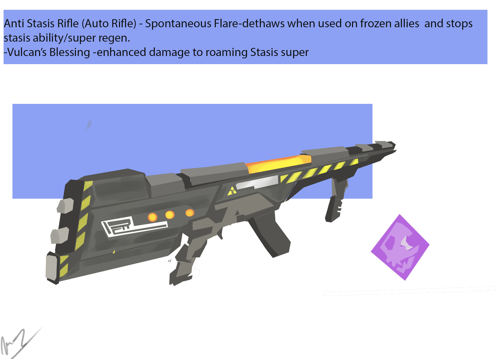 ArtStation - Anti Stasis Rifle Destiny 2 Fan concept