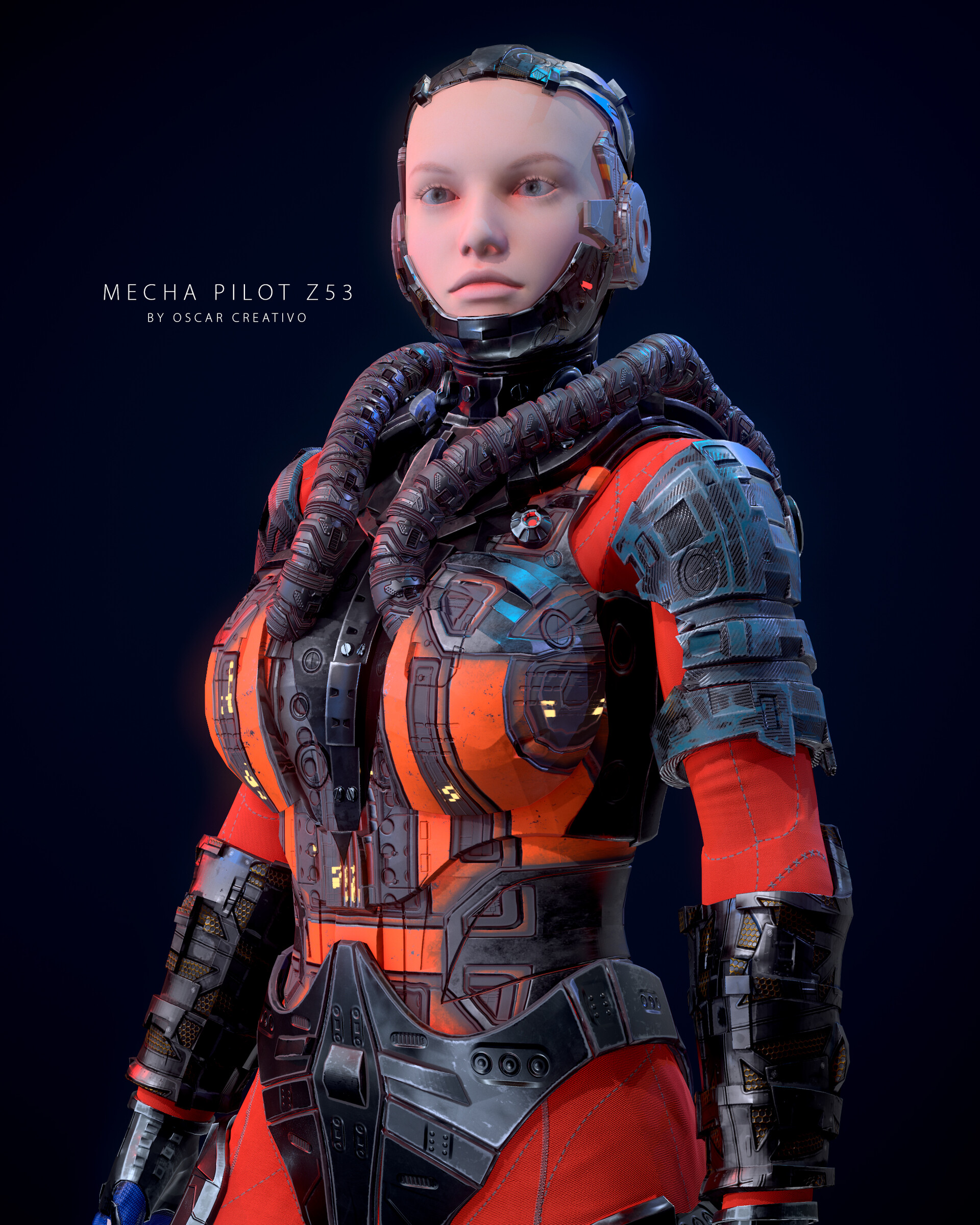 ArtStation - MECHA PILOT Z53 BY OSCAR CREATIVO