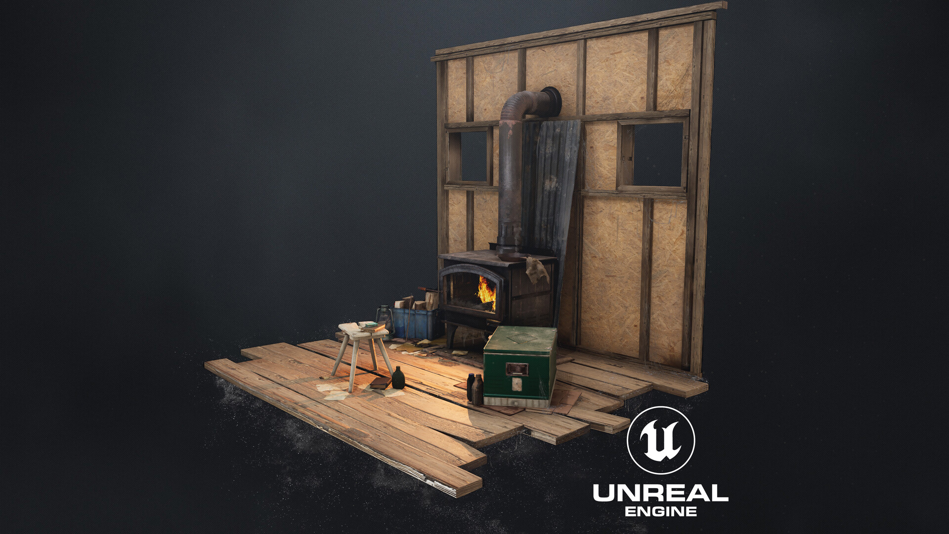 ArtStation - Dusty Fire - U4 Diorama