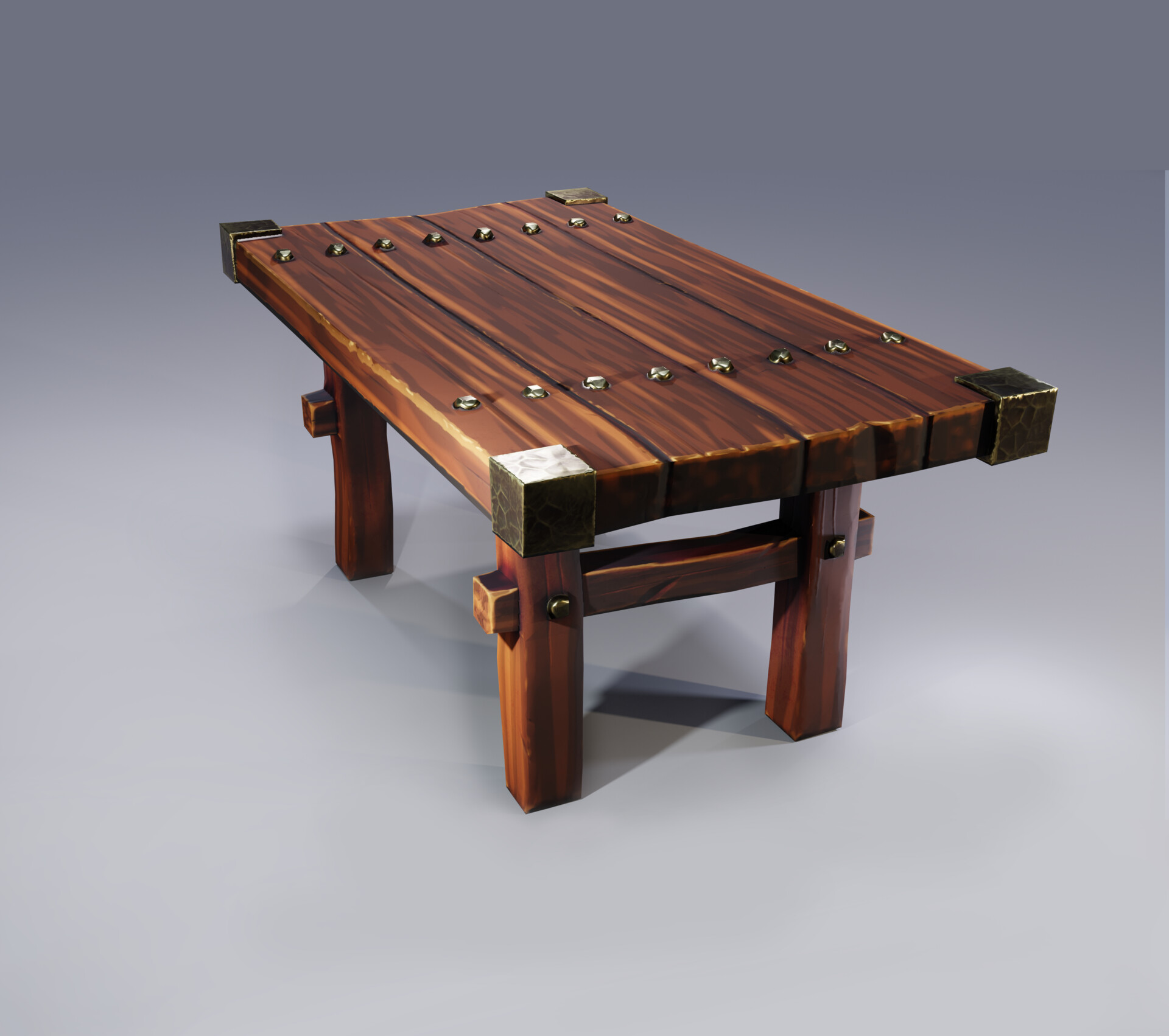 ArtStation - Stylized Prop: Medieval Table
