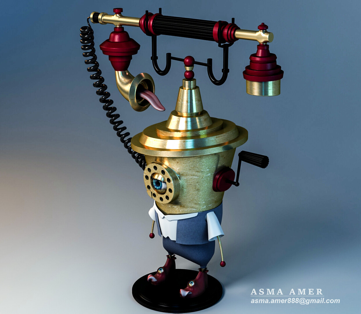 ArtStation - stylized phone