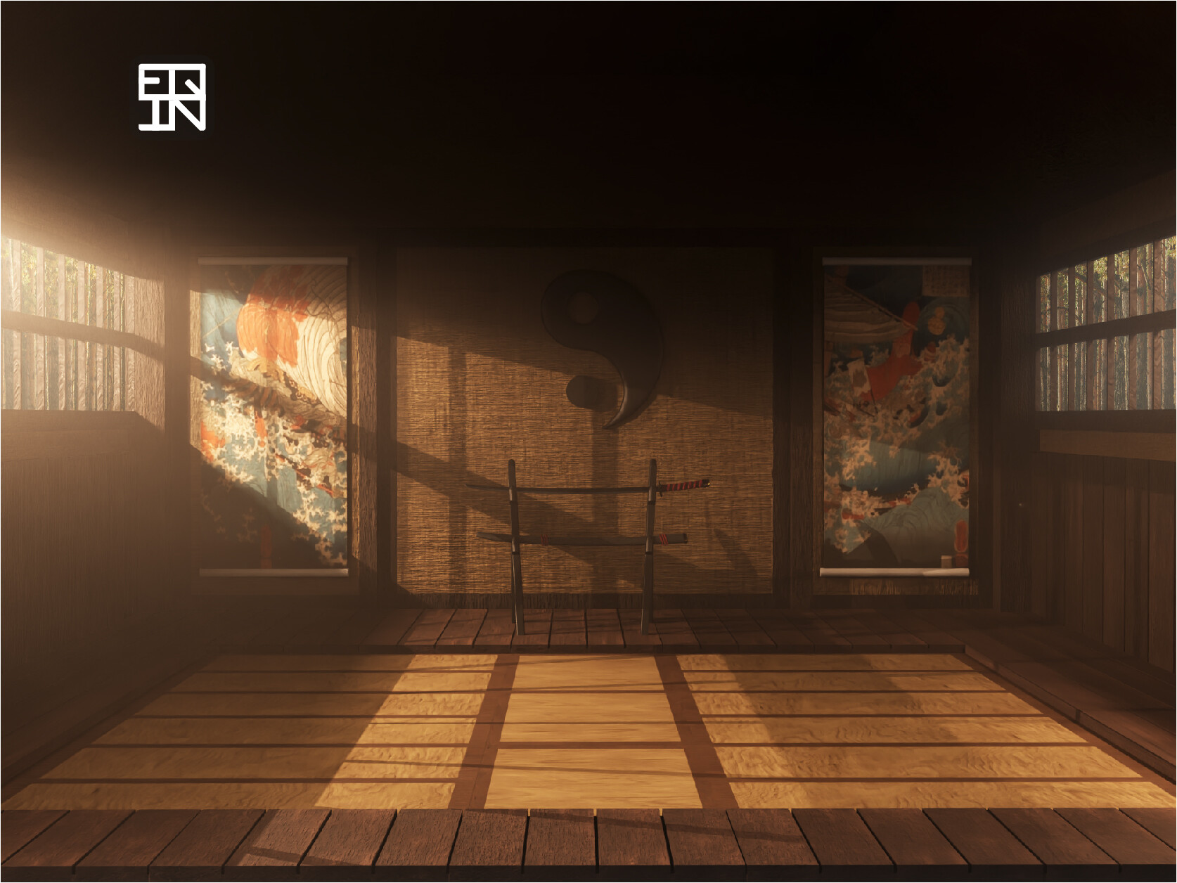 ArtStation - 3D - Katana in Dojo