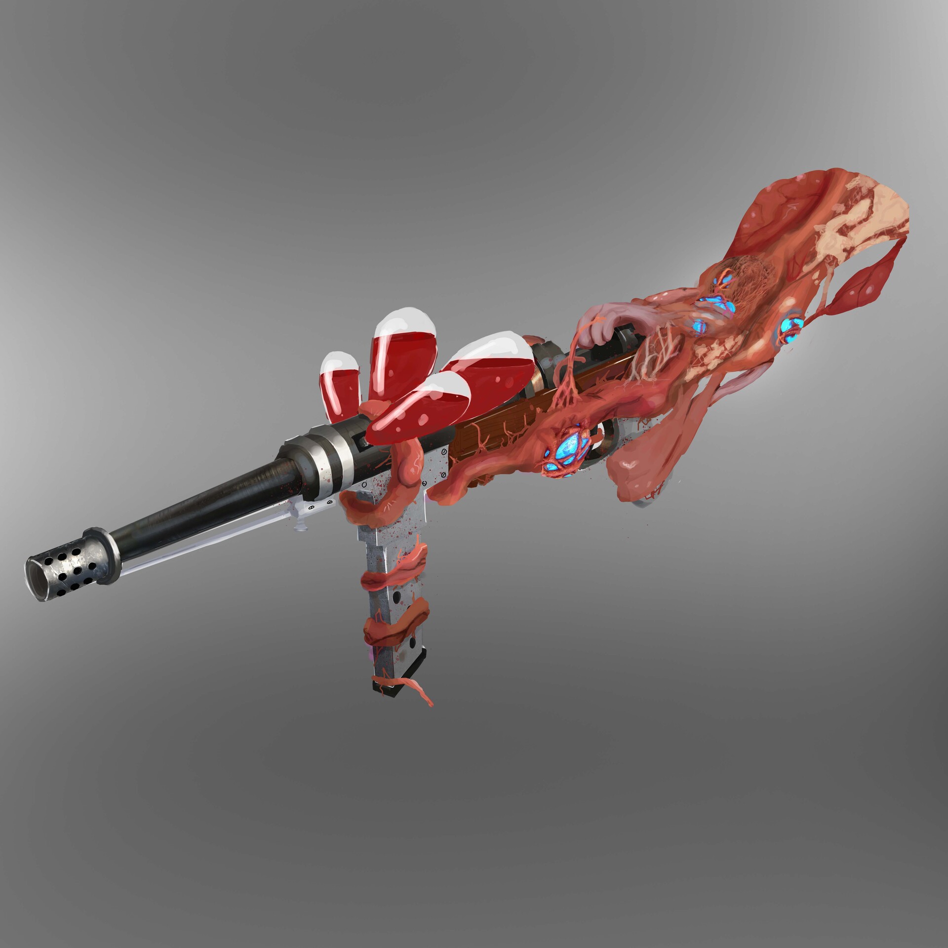 ArtStation - Meat Gun Concept