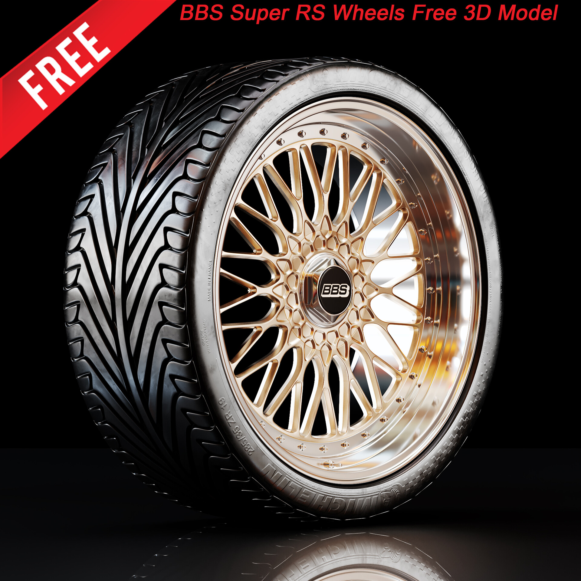 ArtStation - BBS SuperRS Wheels Free 3D Model