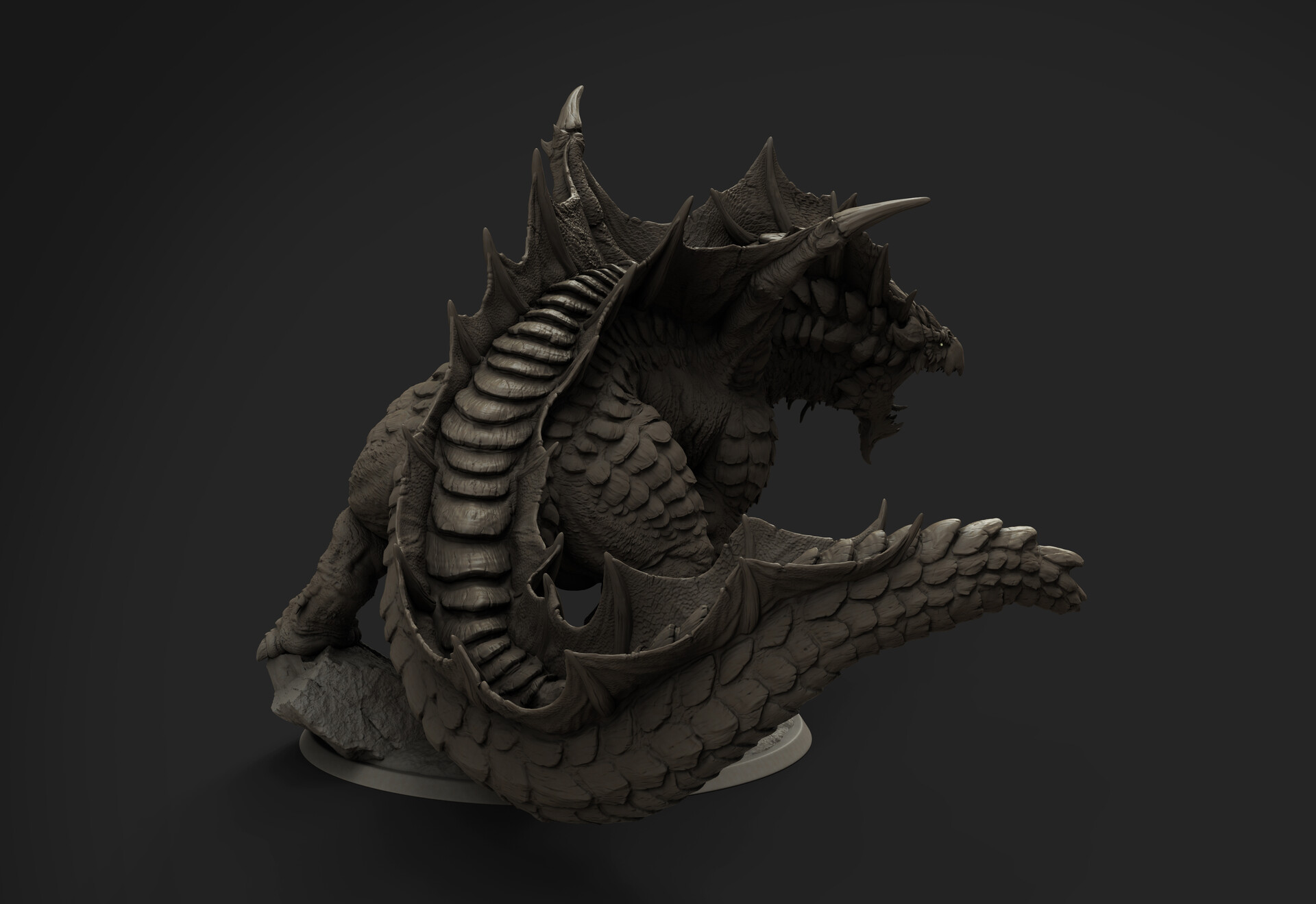ArtStation - Brown dragon