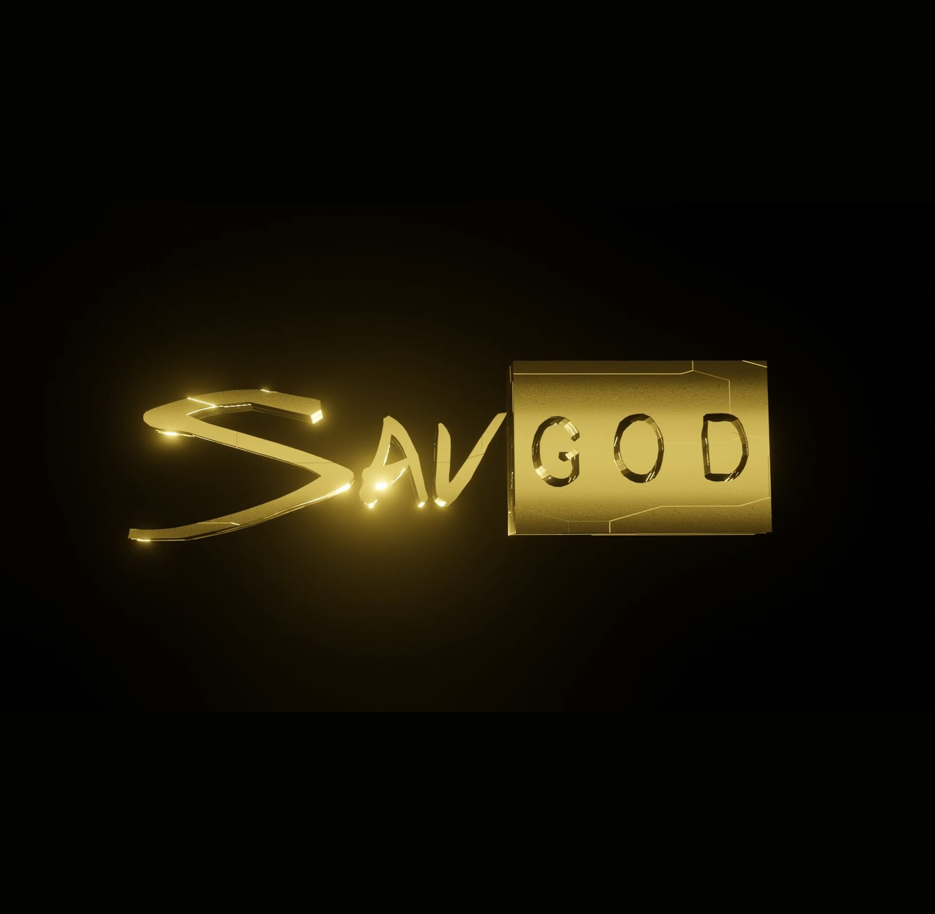 ArtStation - 3D Animated 'SavGod' Logo