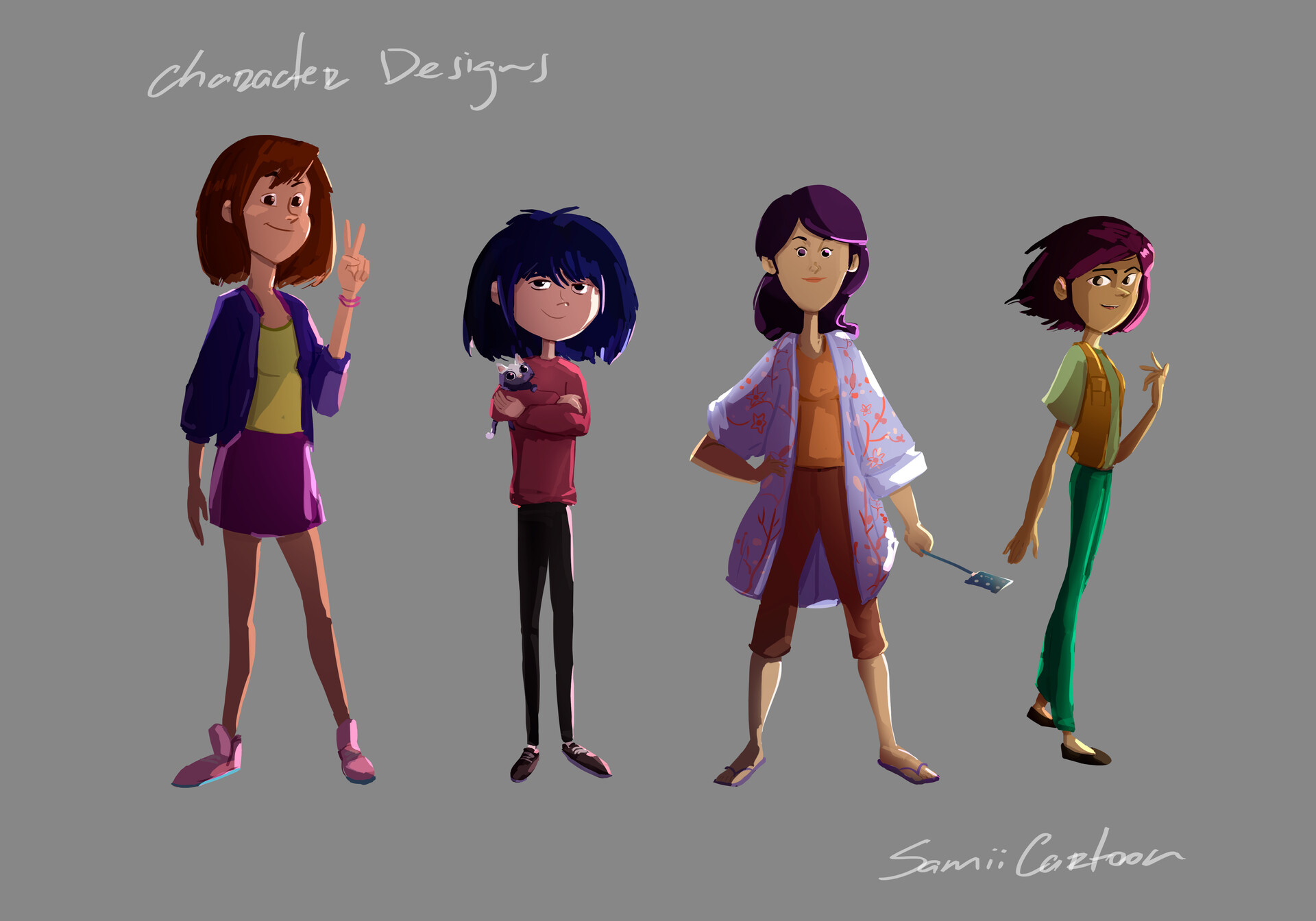 ArtStation - Girls Cartoons Designs