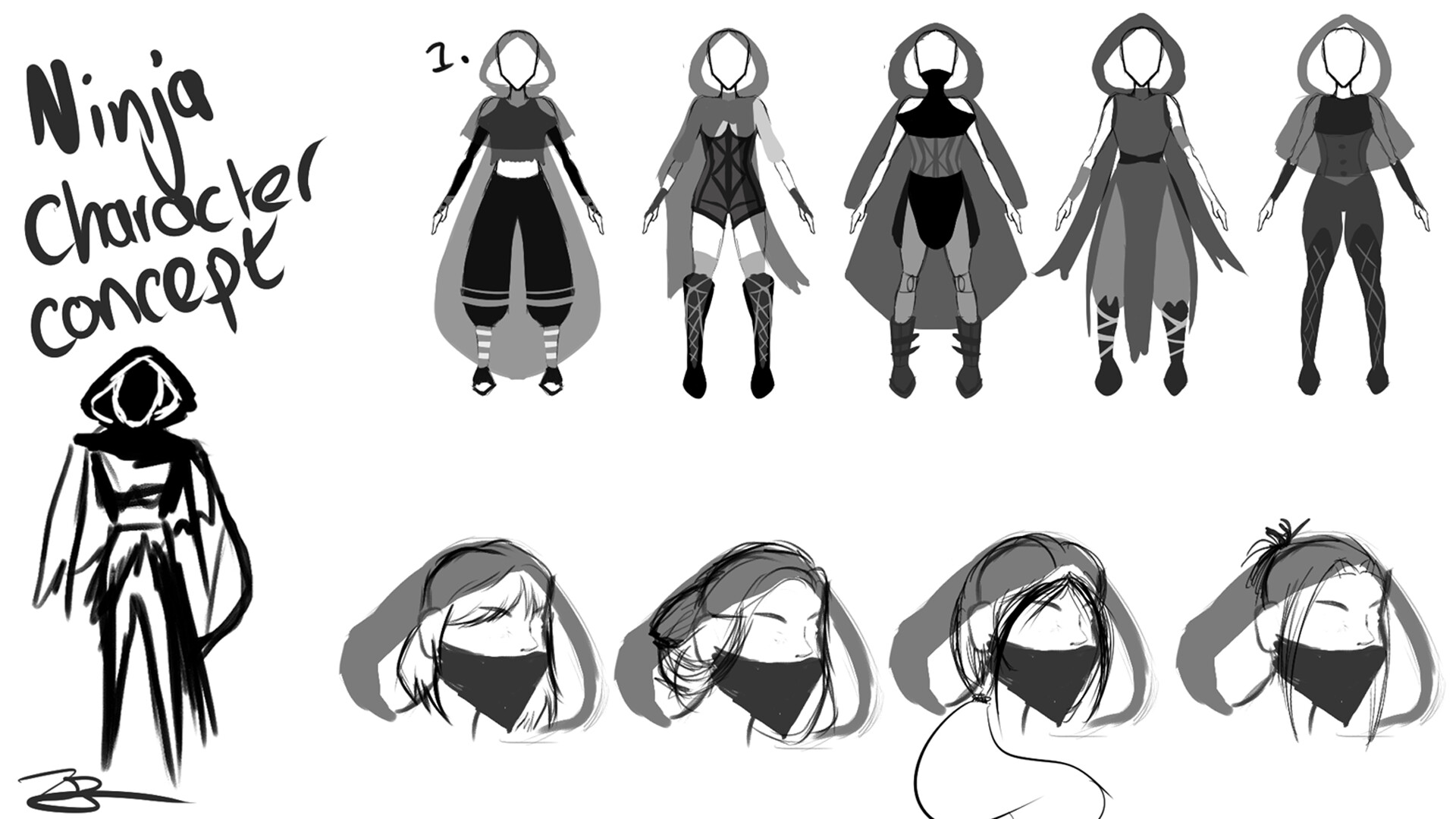 ArtStation - Character Concept - Fantasy Ninja