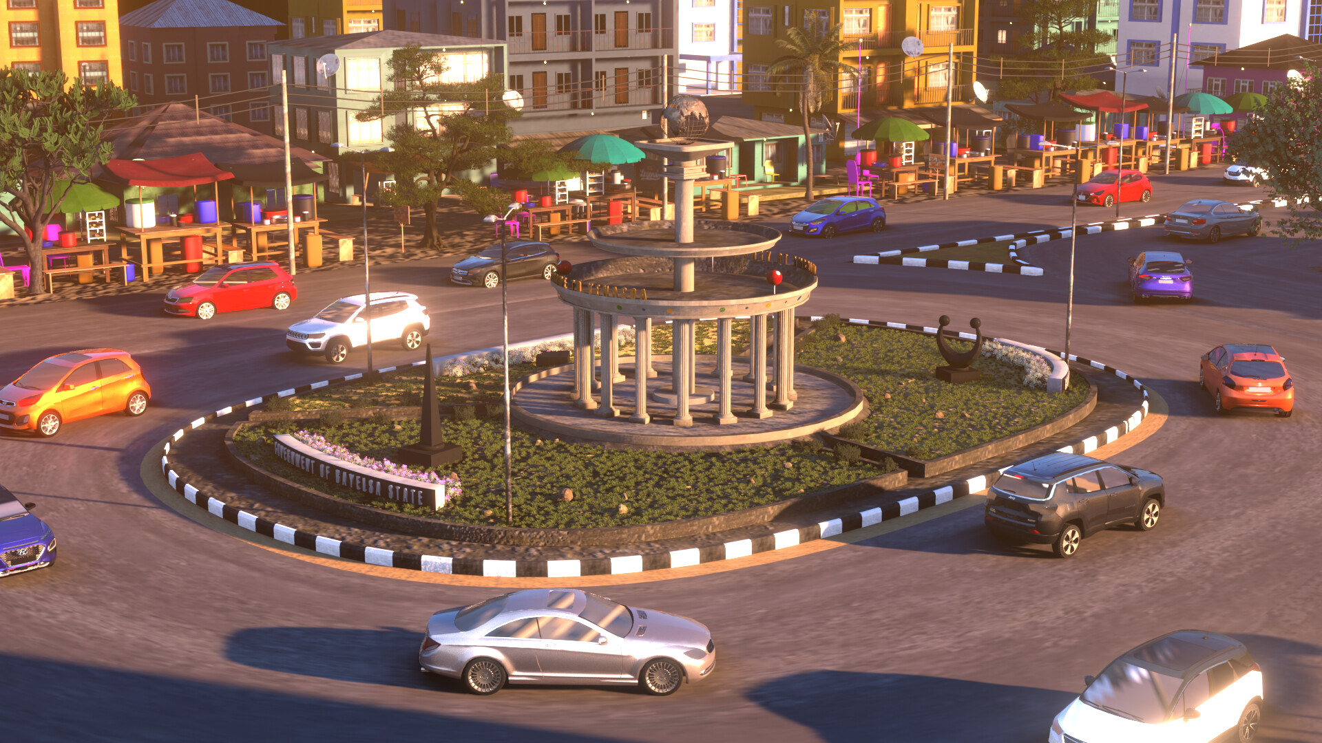 ArtStation - Sets developed for an African themed animation