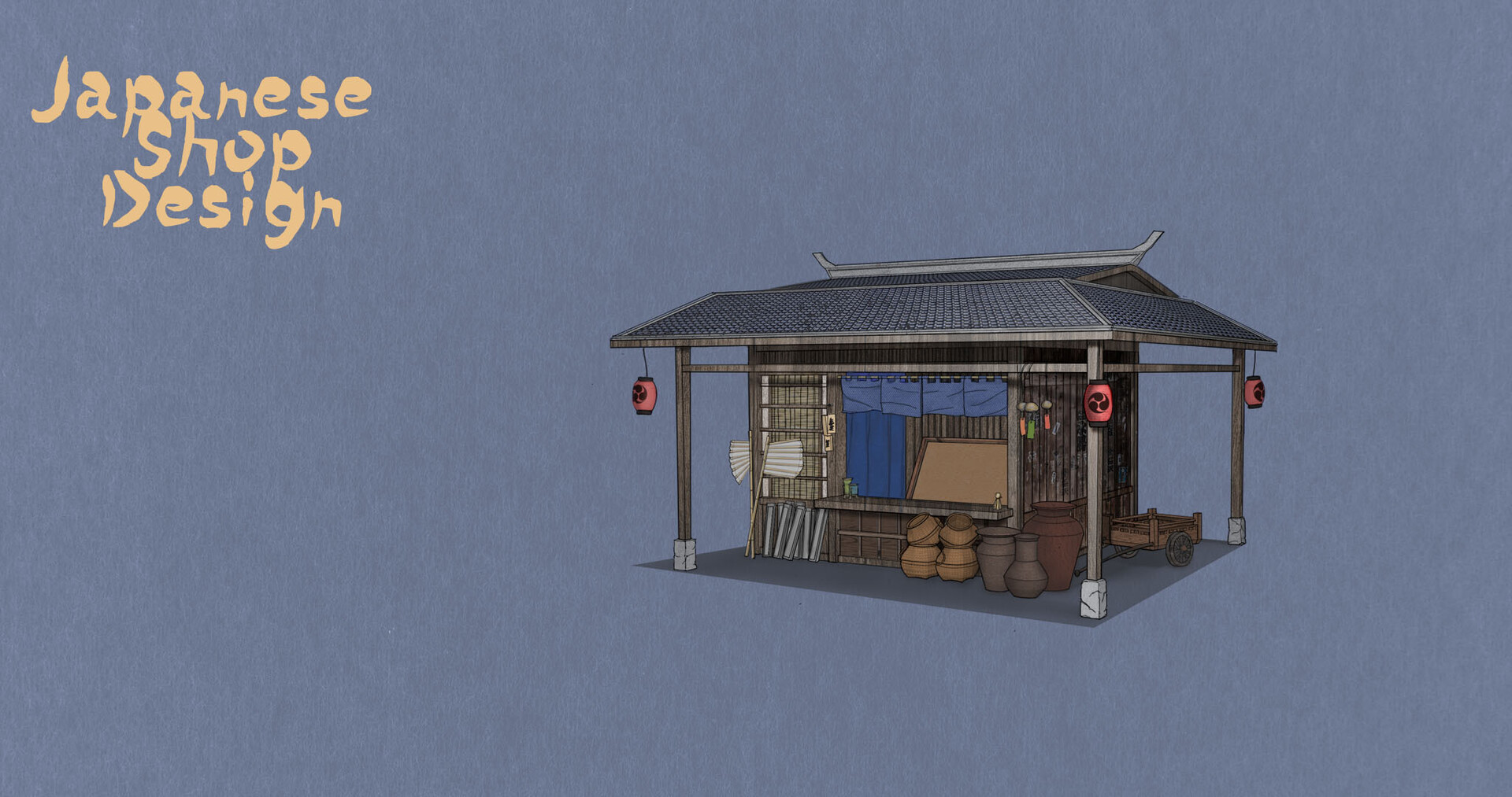 ArtStation - Japanese Shop Design
