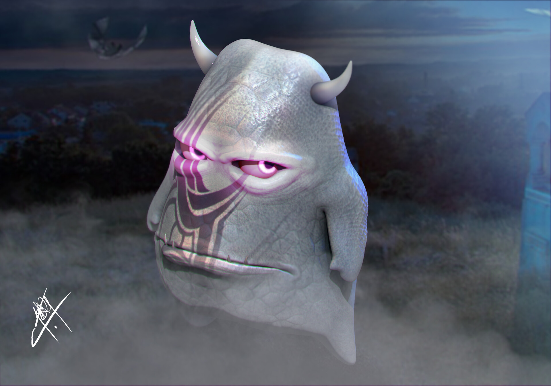 ArtStation - Albino Monster Texture Practice