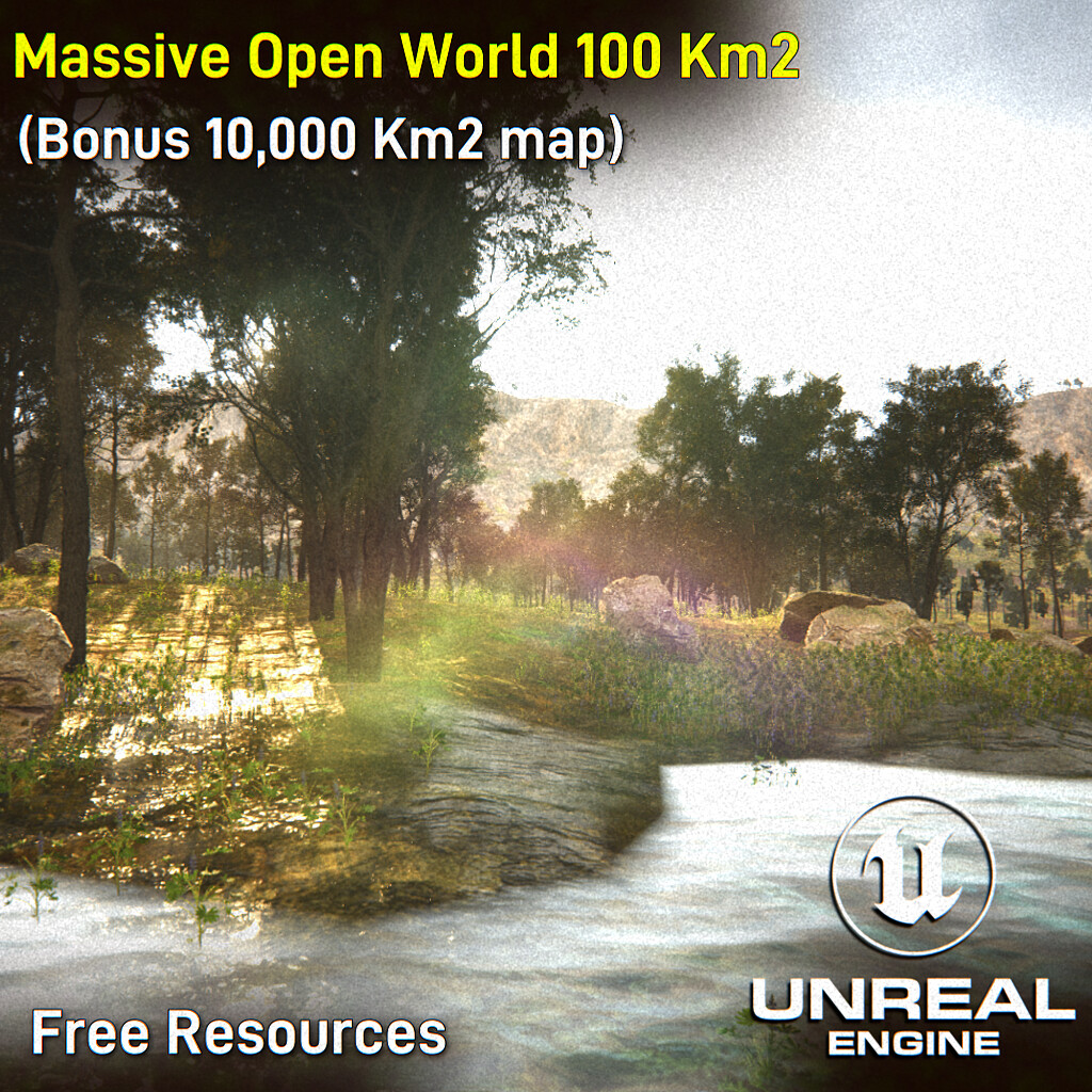 ArtStation - How to Create a MASSIVE Open World Landscape (100 km2 map ...