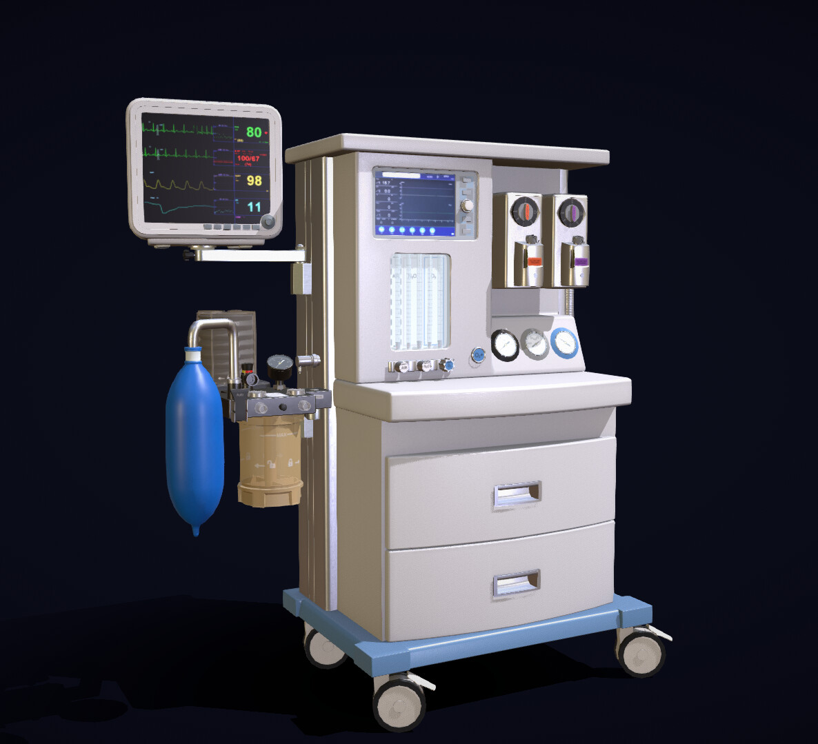 ArtStation - Animated Anesthesia Machine