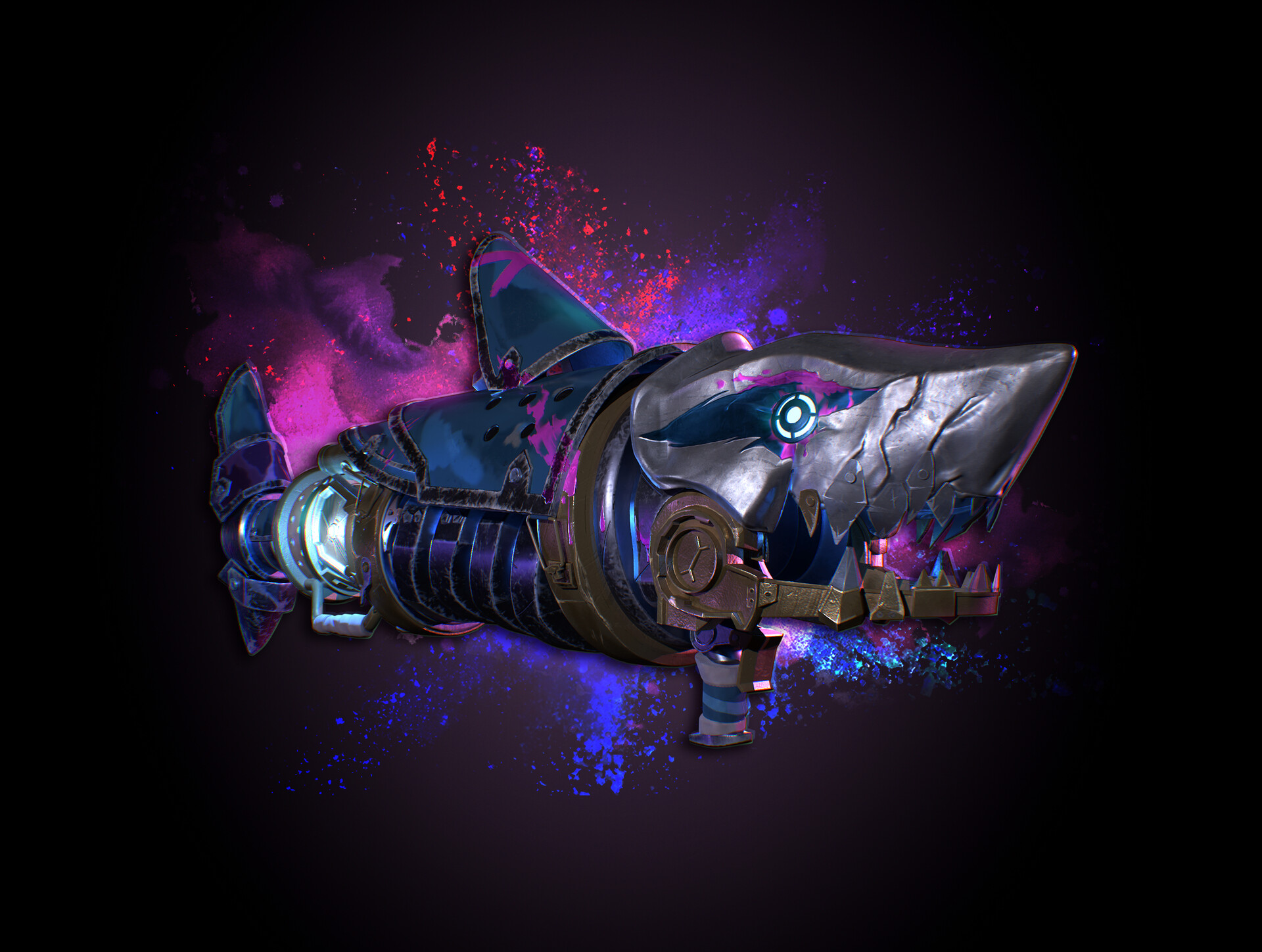 ArtStation - Jinx Gun Fishbones Fanart 3D Model