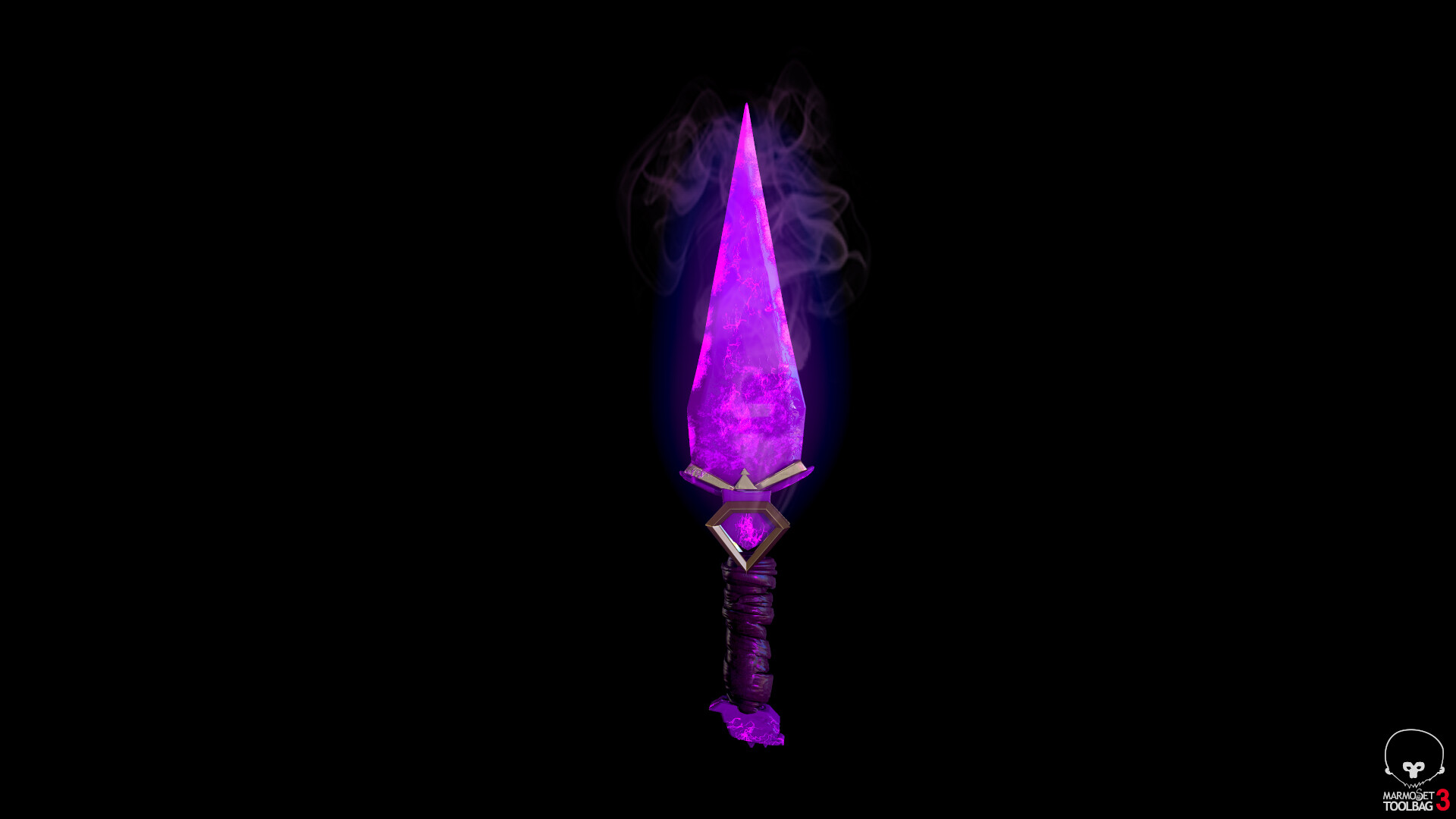 Sukesh Sarkar - gaming low polly crystle Dagger