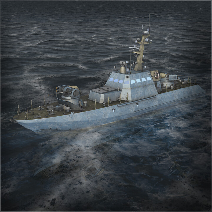 ArtStation - Project-58155 "Gyurza-M-class" Ukrainian artillery boat
