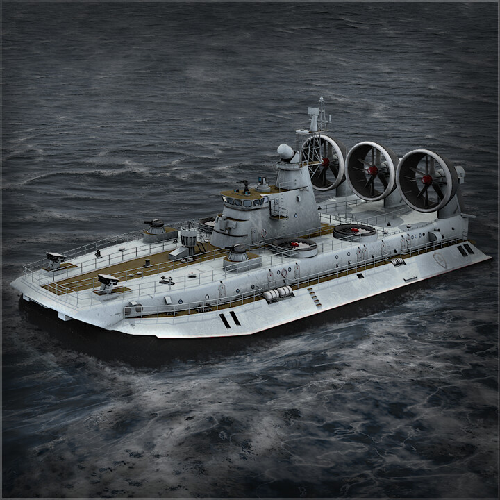 ArtStation - "Zubr-class" LCAC , Project 1232.2