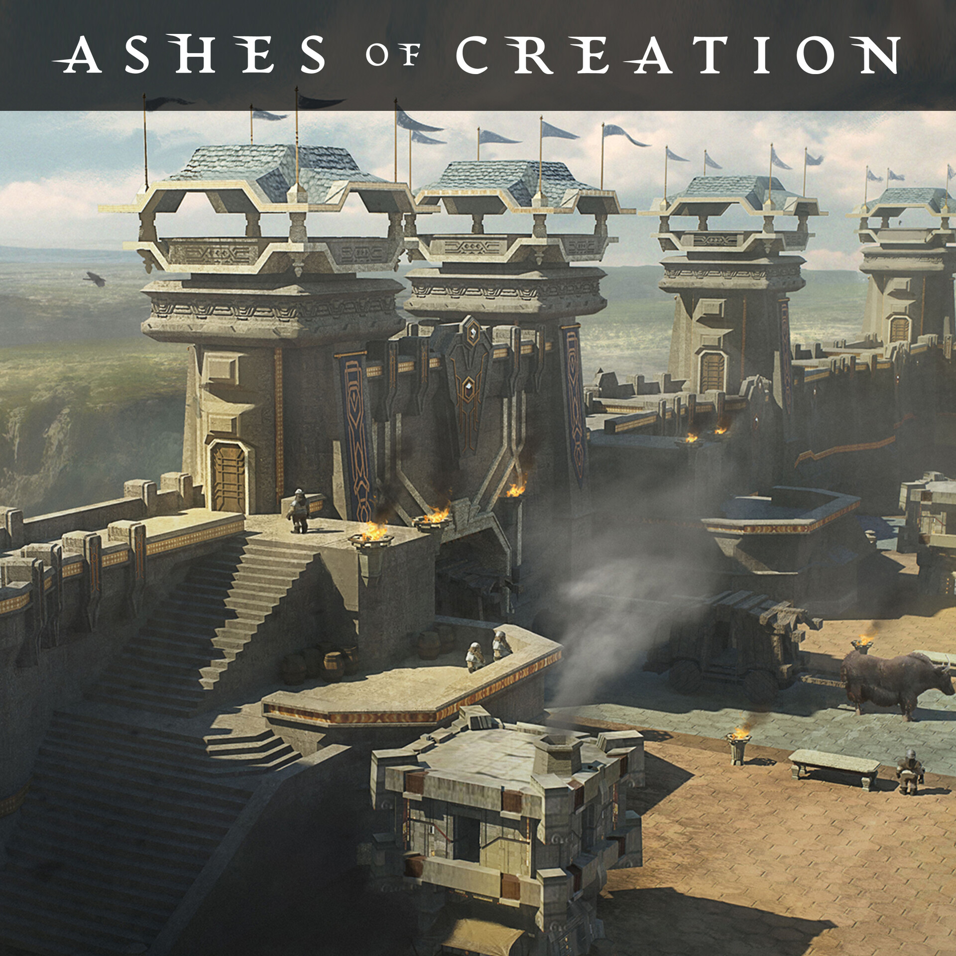 ArtStation - Ashes of Creation: Dunir City Wall
