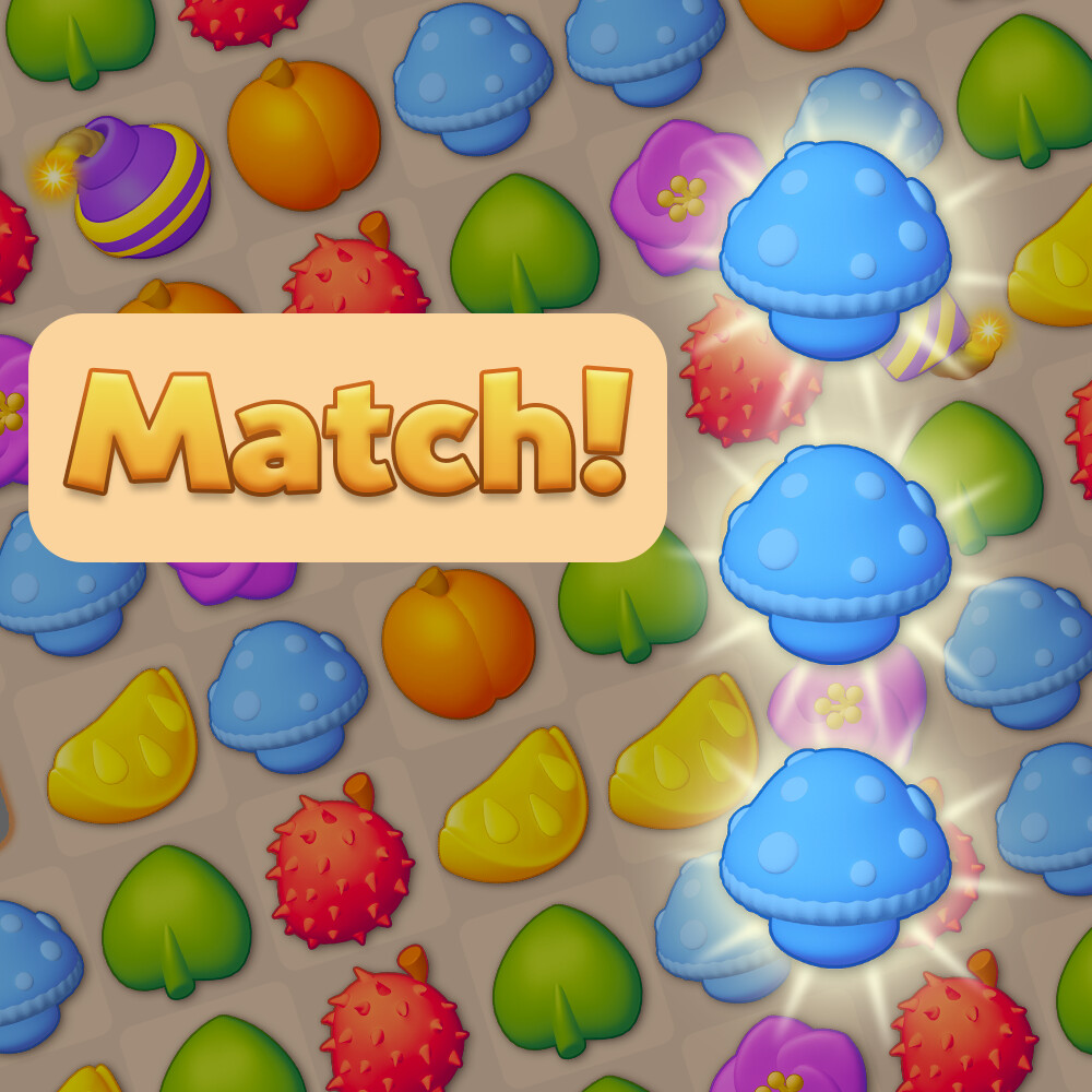 ArtStation - Match-3 game. Icons