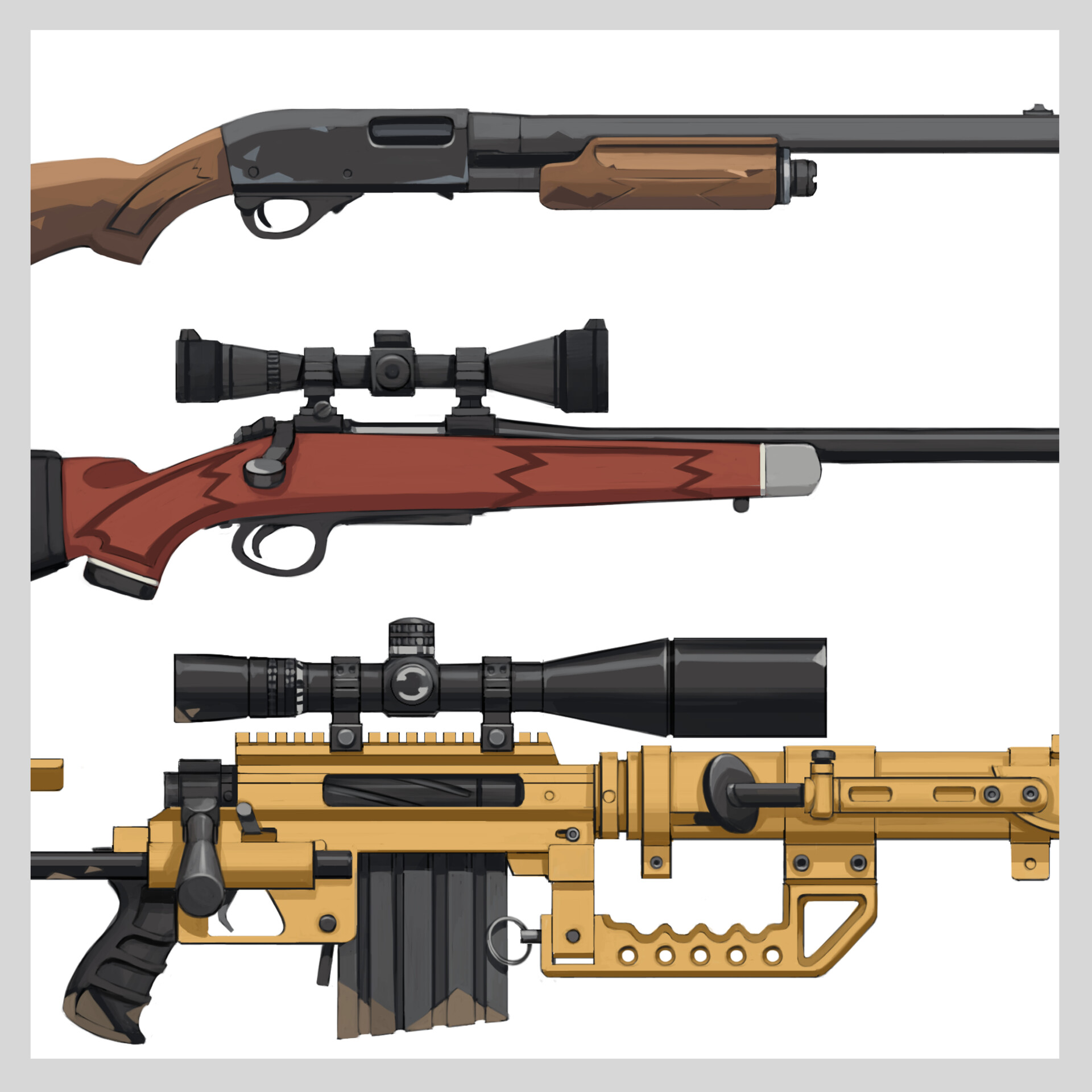 ArtStation - rifle_concept art