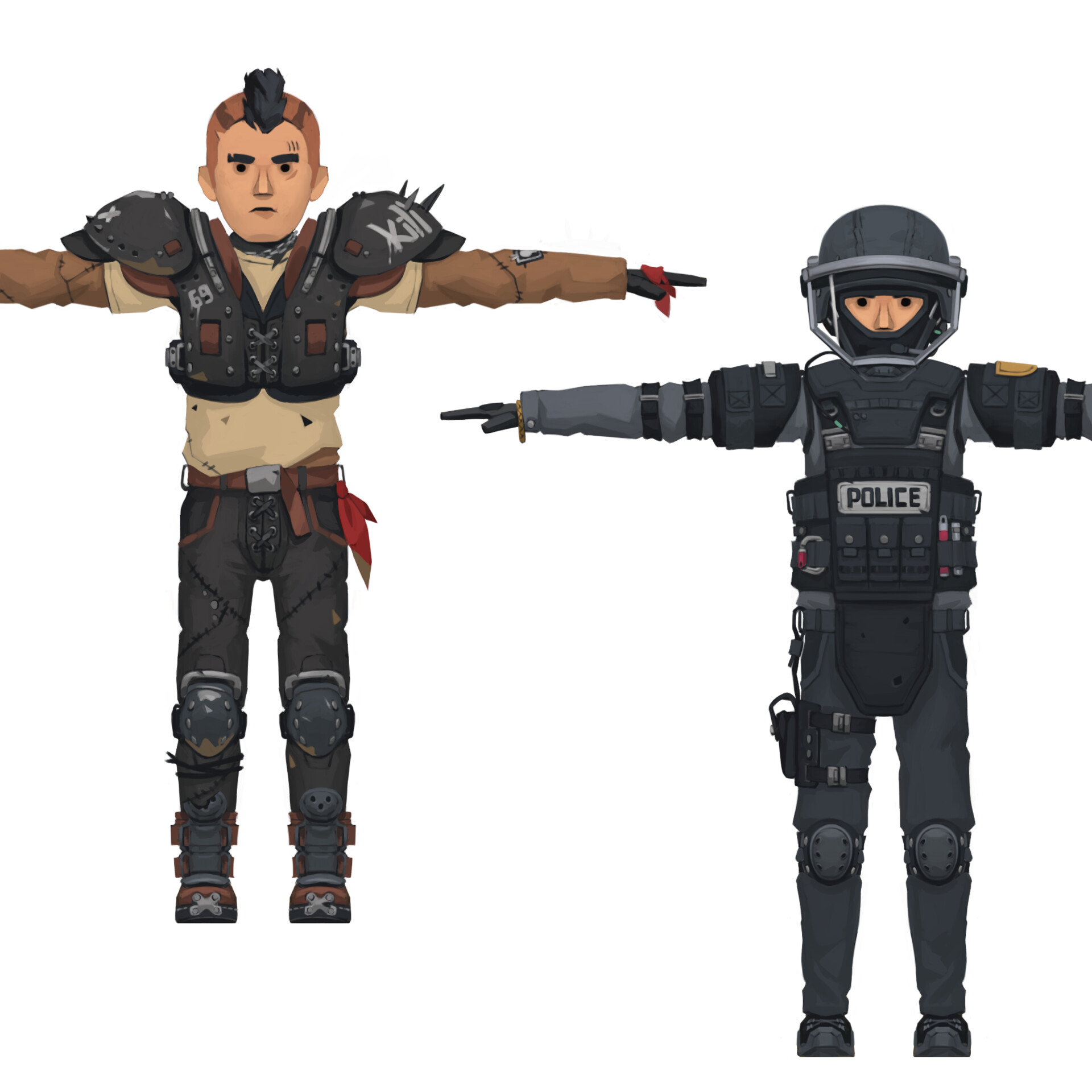 ArtStation - Special Forces and heavy armor raider_concept art