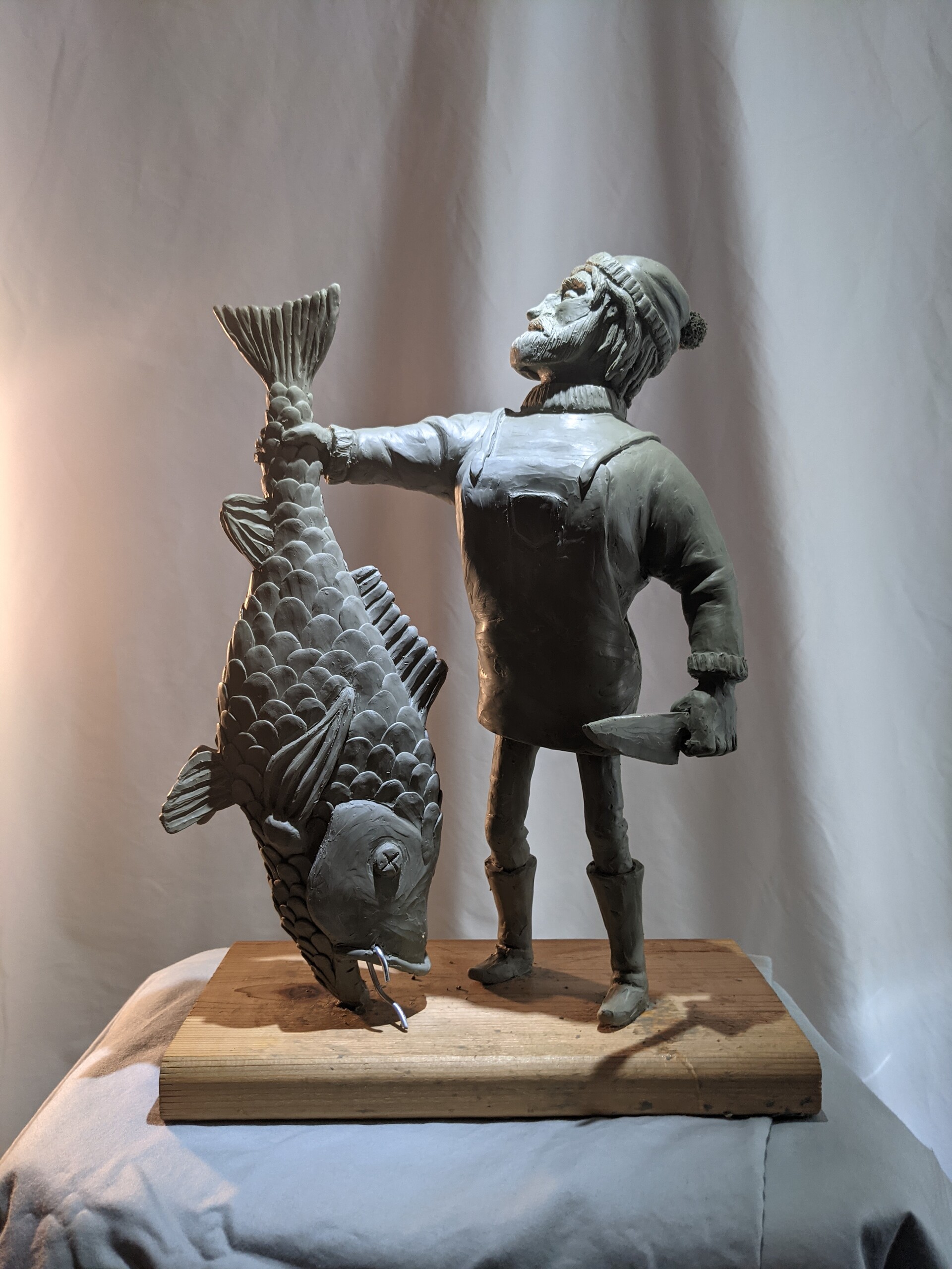 ArtStation - Mr Williams the Fishmonger, the Sculpture