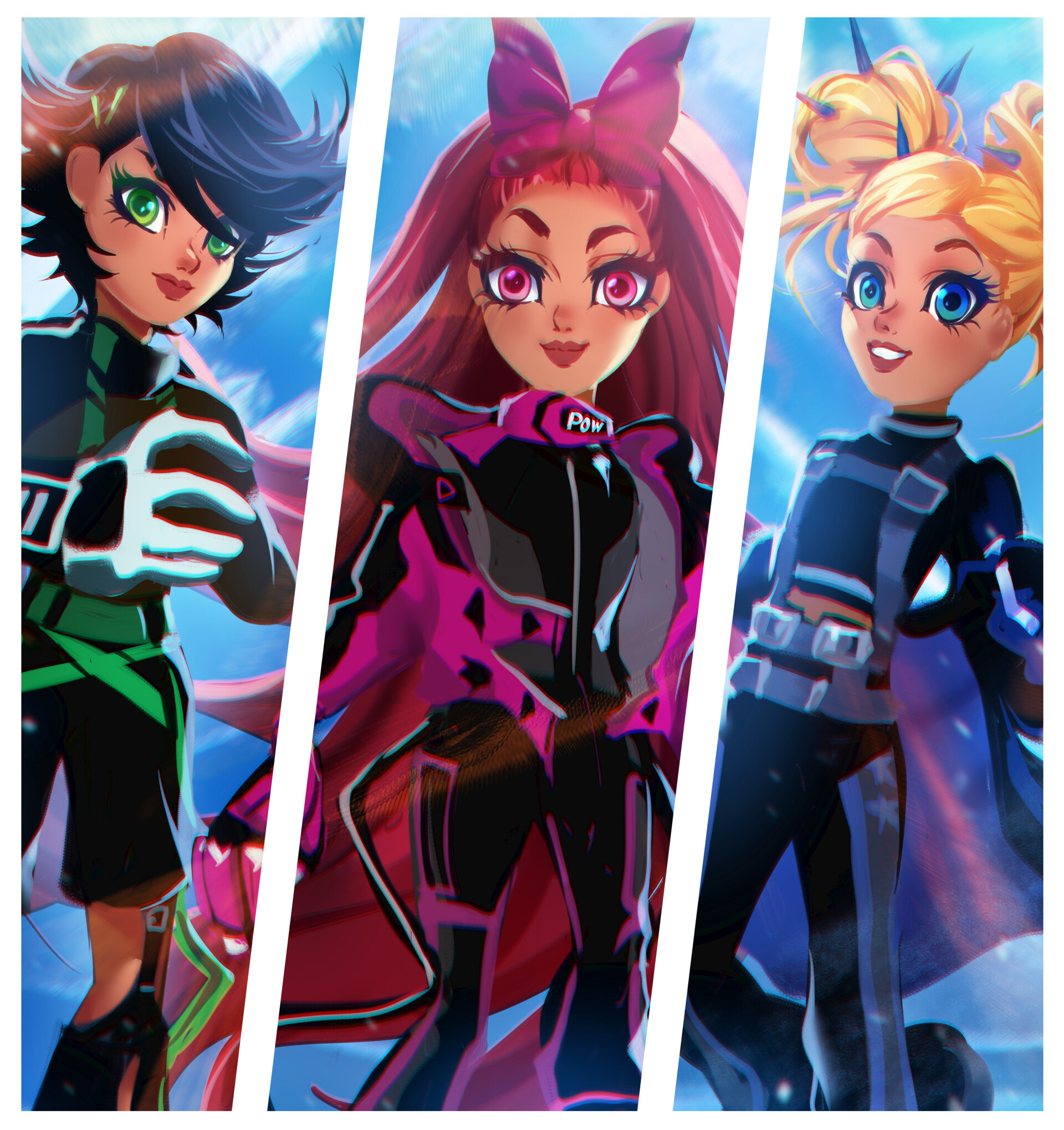 ArtStation - Powerpuff Girls Redesign.