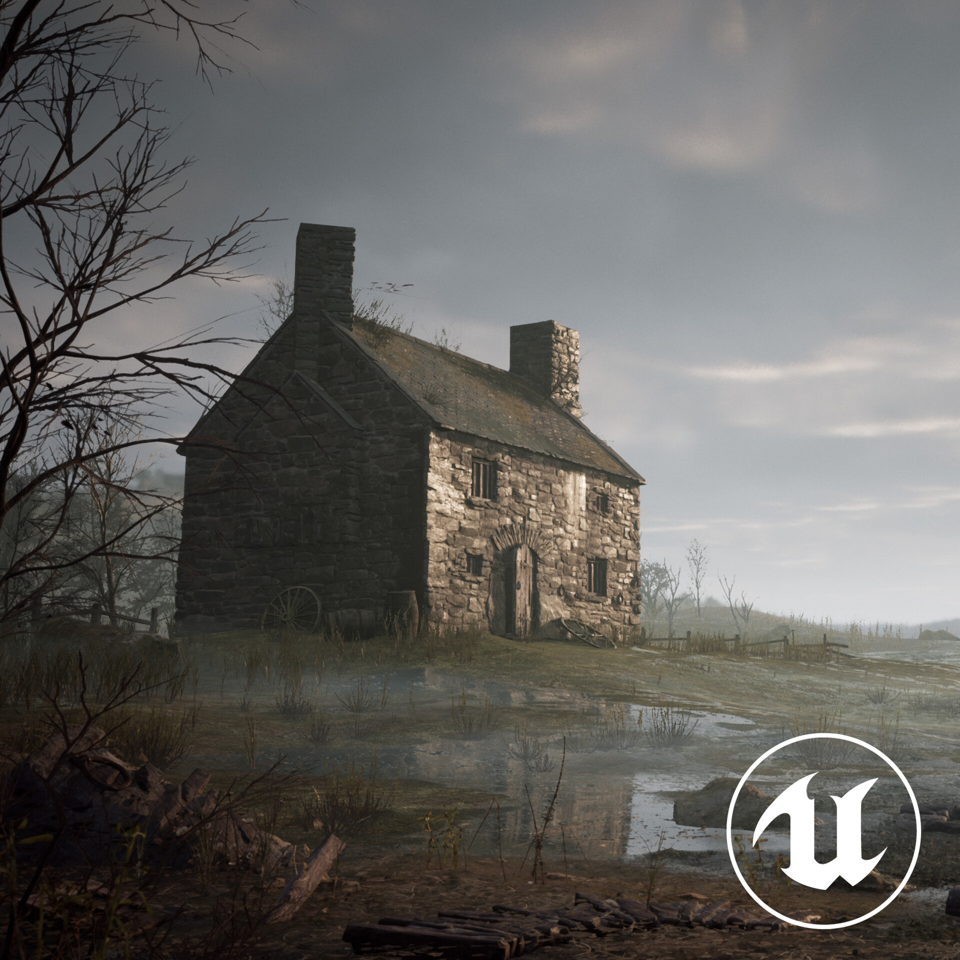 ArtStation - UE4 - Farm House Tone Studies