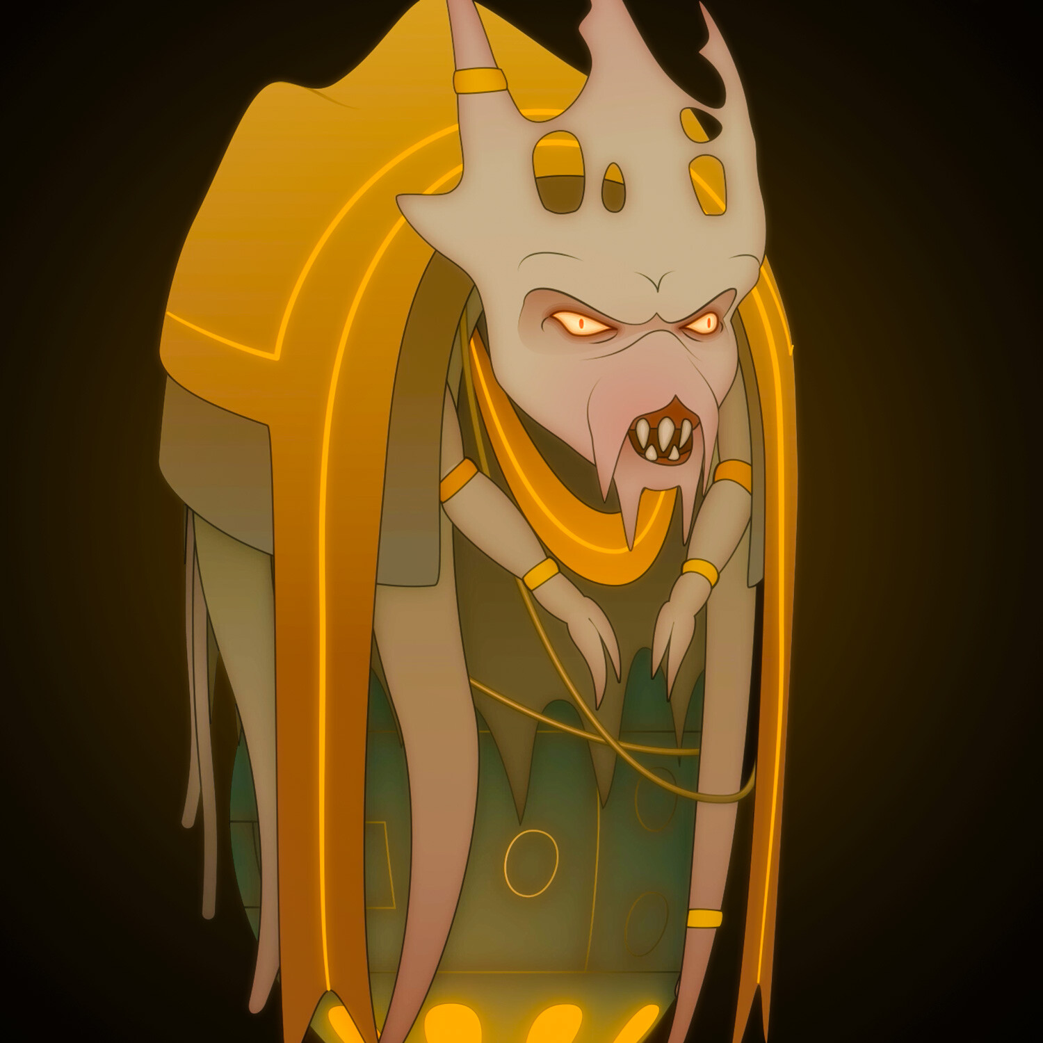 ArtStation - 2.5D alien character turnaround w/ animated breakdown video