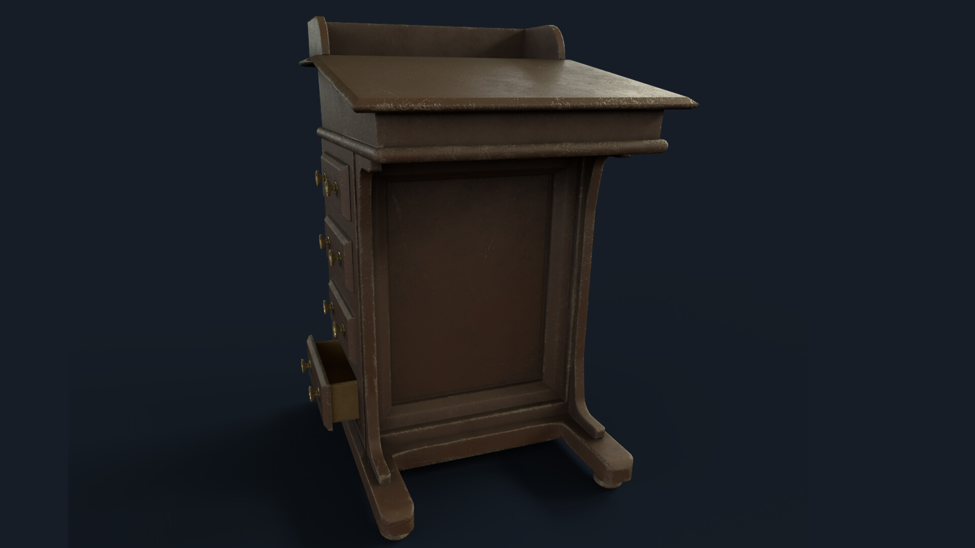 ArtStation - Antique Desk (Final)
