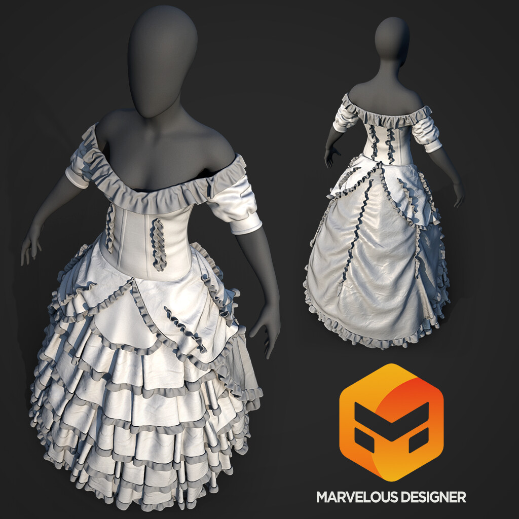 ArtStation - Victorian Dress