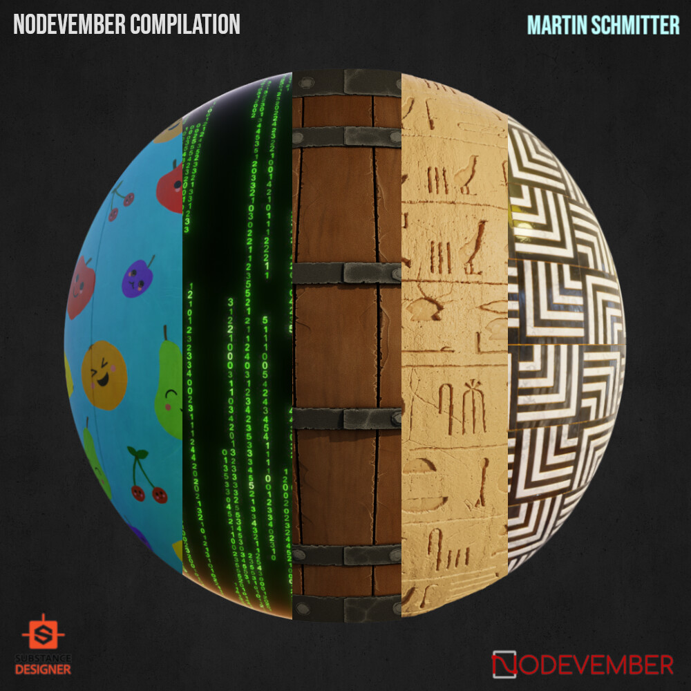 ArtStation - Nodevember 2020 Material Compilation