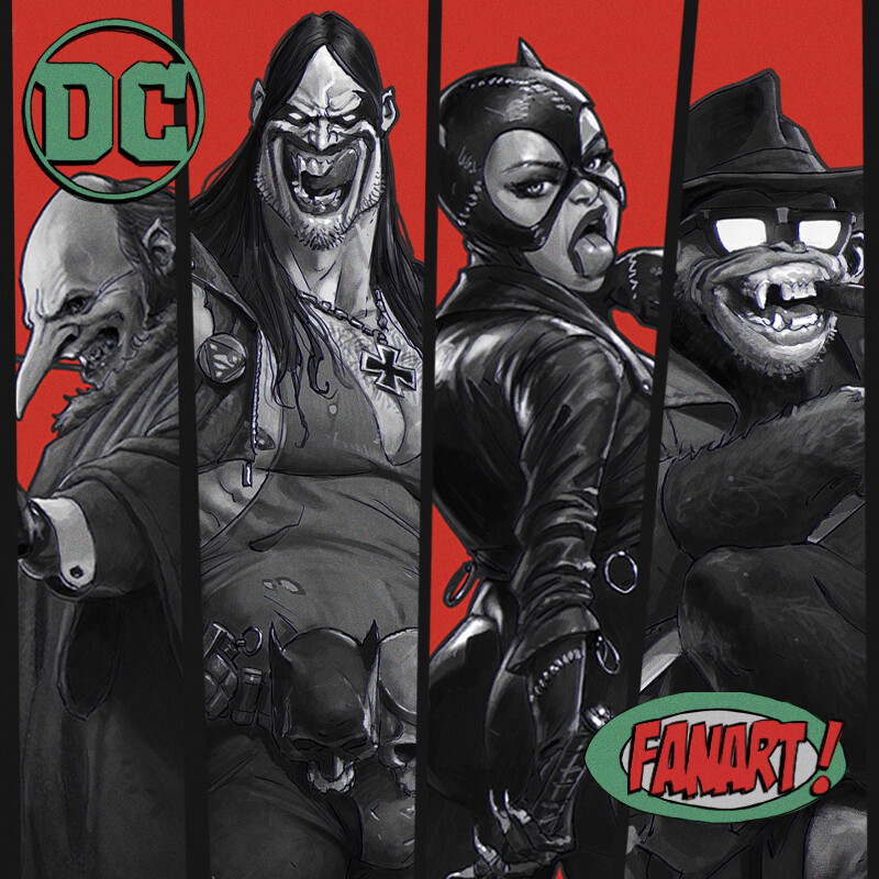 ArtStation - Group Shot - DC Fan Art